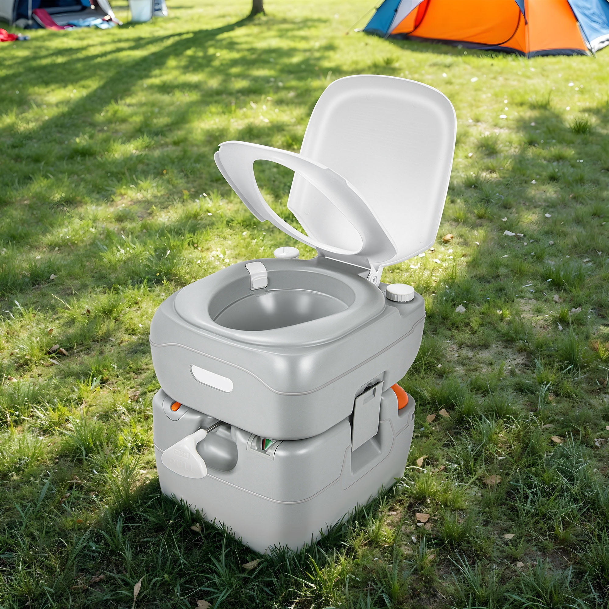 DWVO 5.8 Gallon Portable Toilet, Camping Porta Potty with Carry Bag and ...