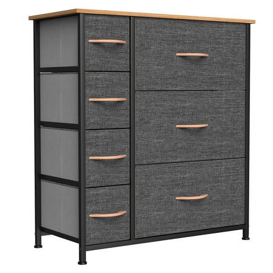 DWVO Dresser Bedside 7 Drawers Storage Tower Unit Furniture Bedroom ...