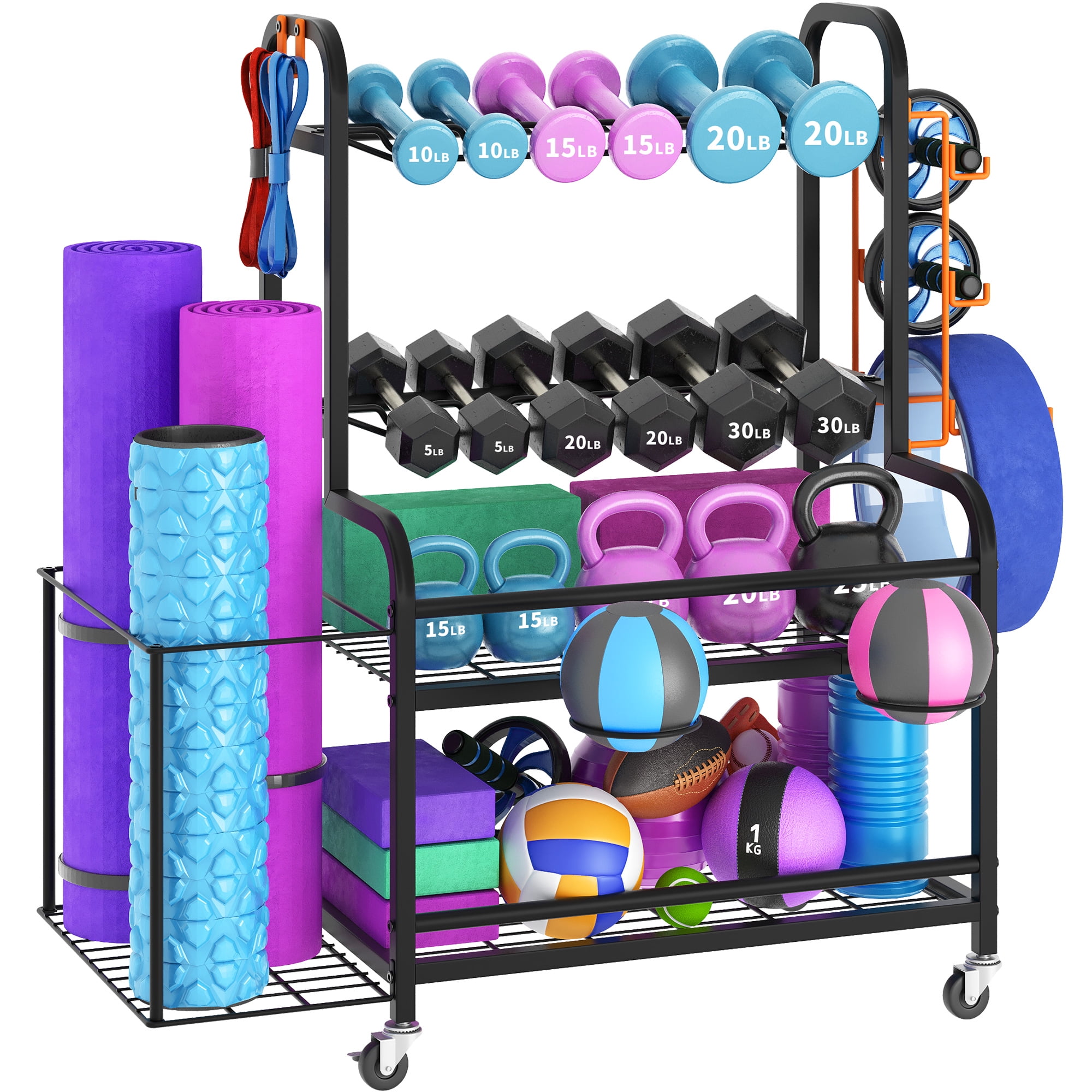 DWVO Dumbbell Rack, Weight Rack for Dumbbells, Home Gym Storage for ...