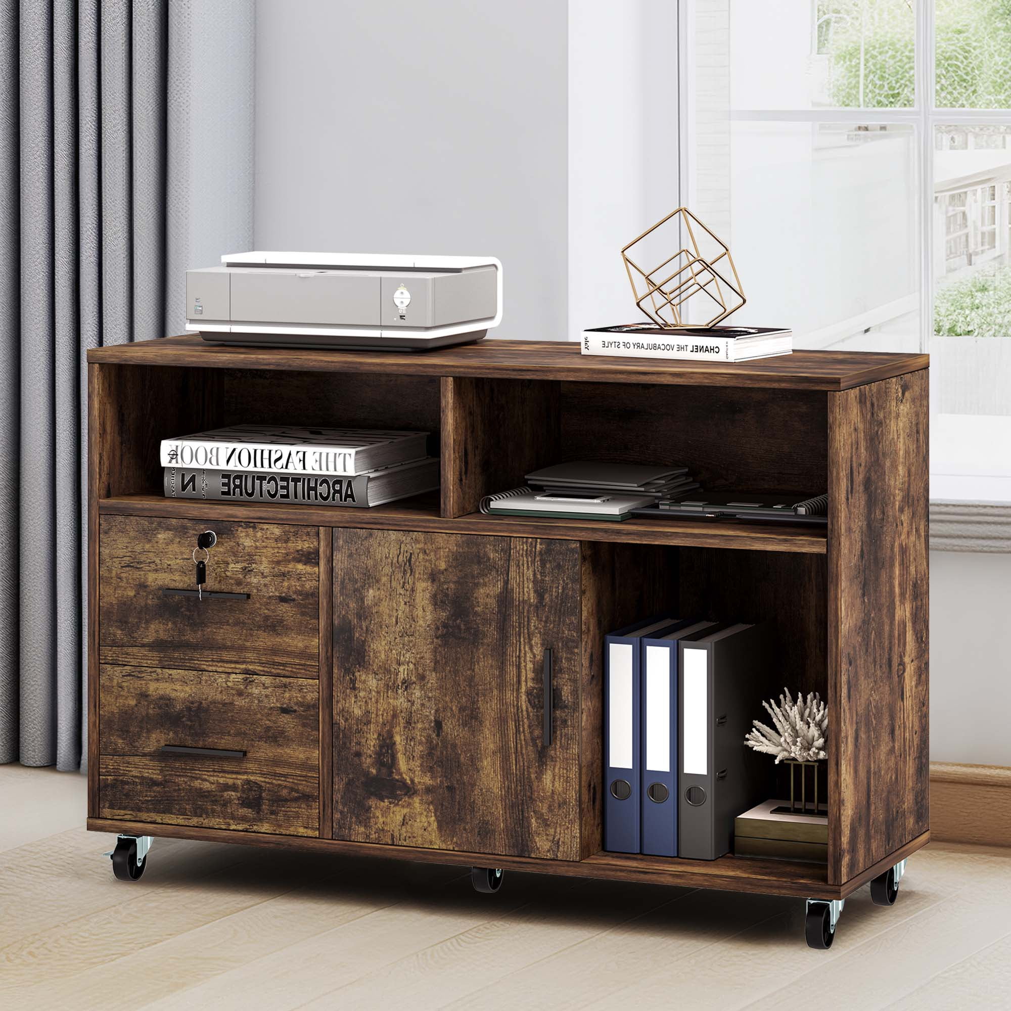 File Cabinets For Home Office Filing Cabinet With Shelves Farmhouse 2 ...