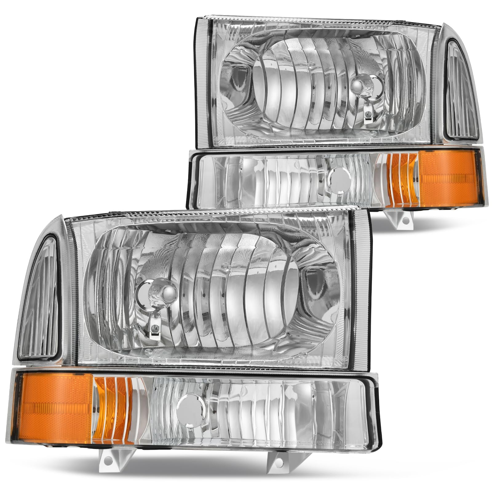 DWVO Headlights Assembly Compatible SSF20 with 1999-2004 Ford F-250 F ...