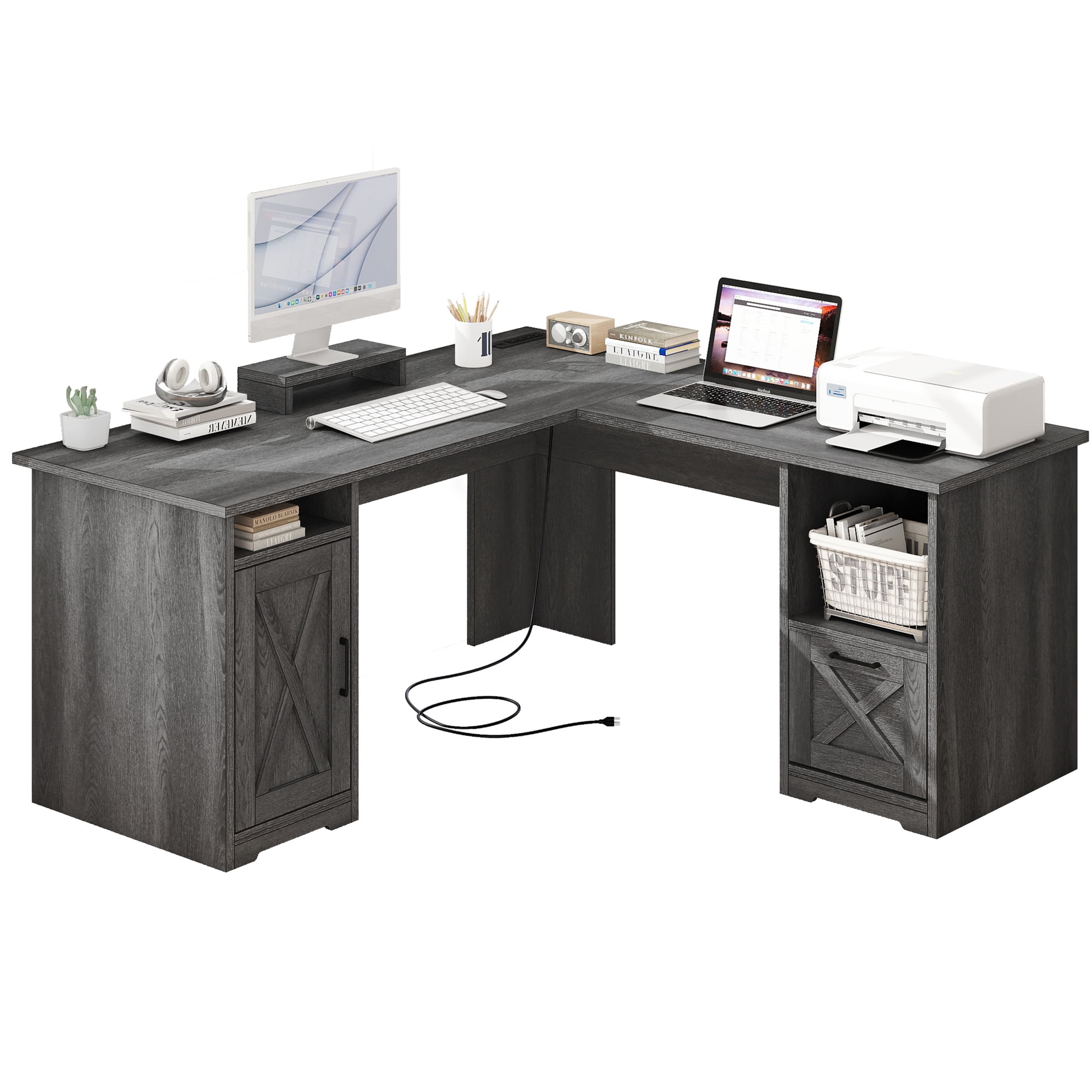 DWVO L Shaped Desks in Desks - Walmart Business