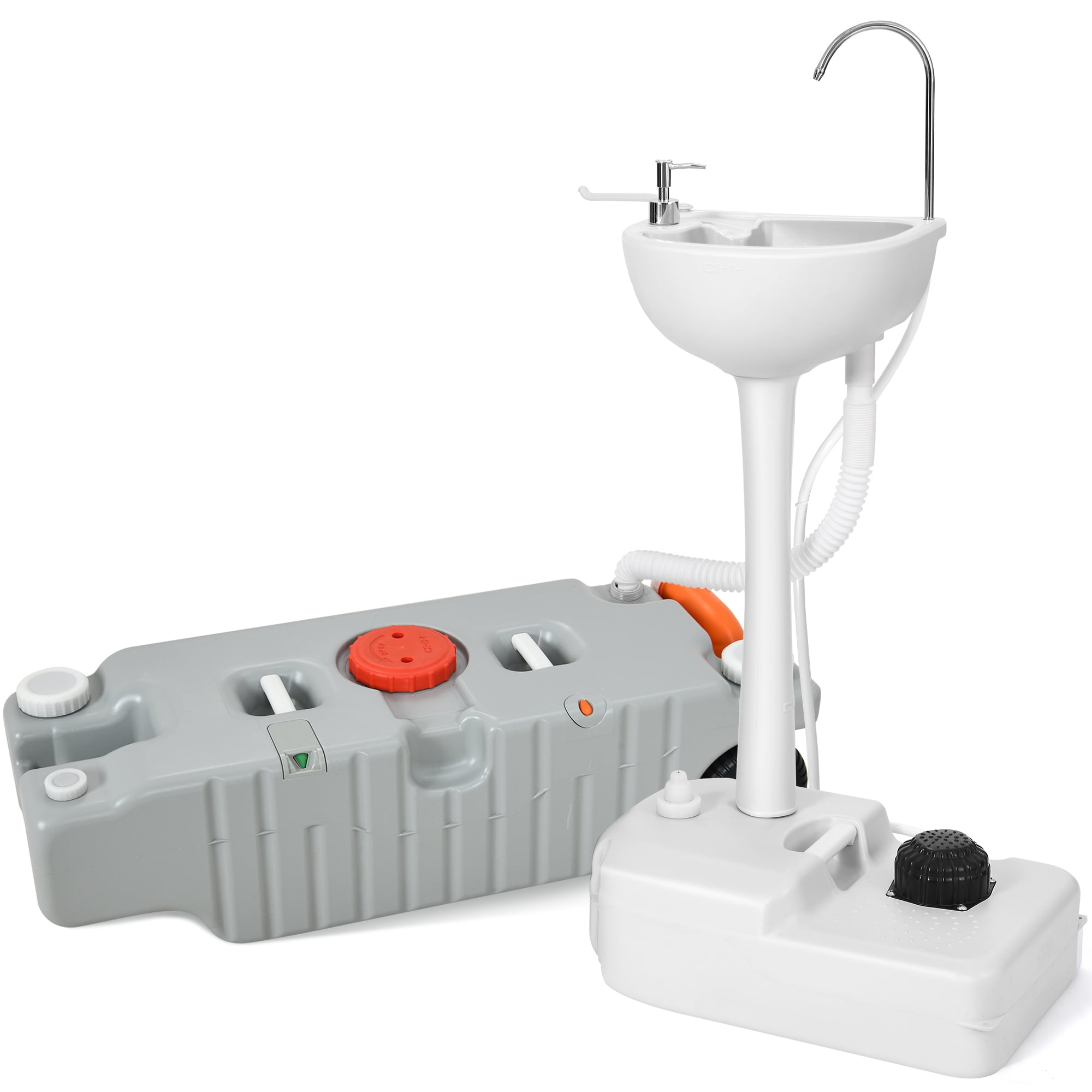 DWVO Portable Sink and 19.8 Gallon Portable Water Tank for Camping ...