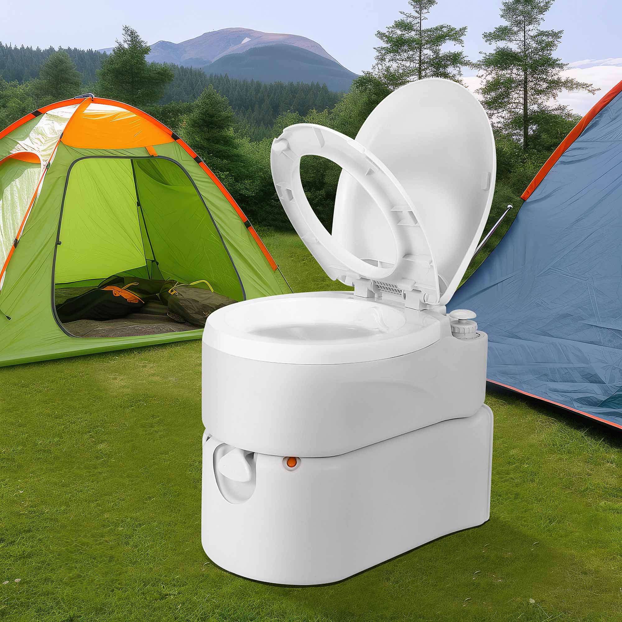 DWVO 6.3 Gallon Portable Travel Toilet, Outdoor Camper's RV Potty with ...