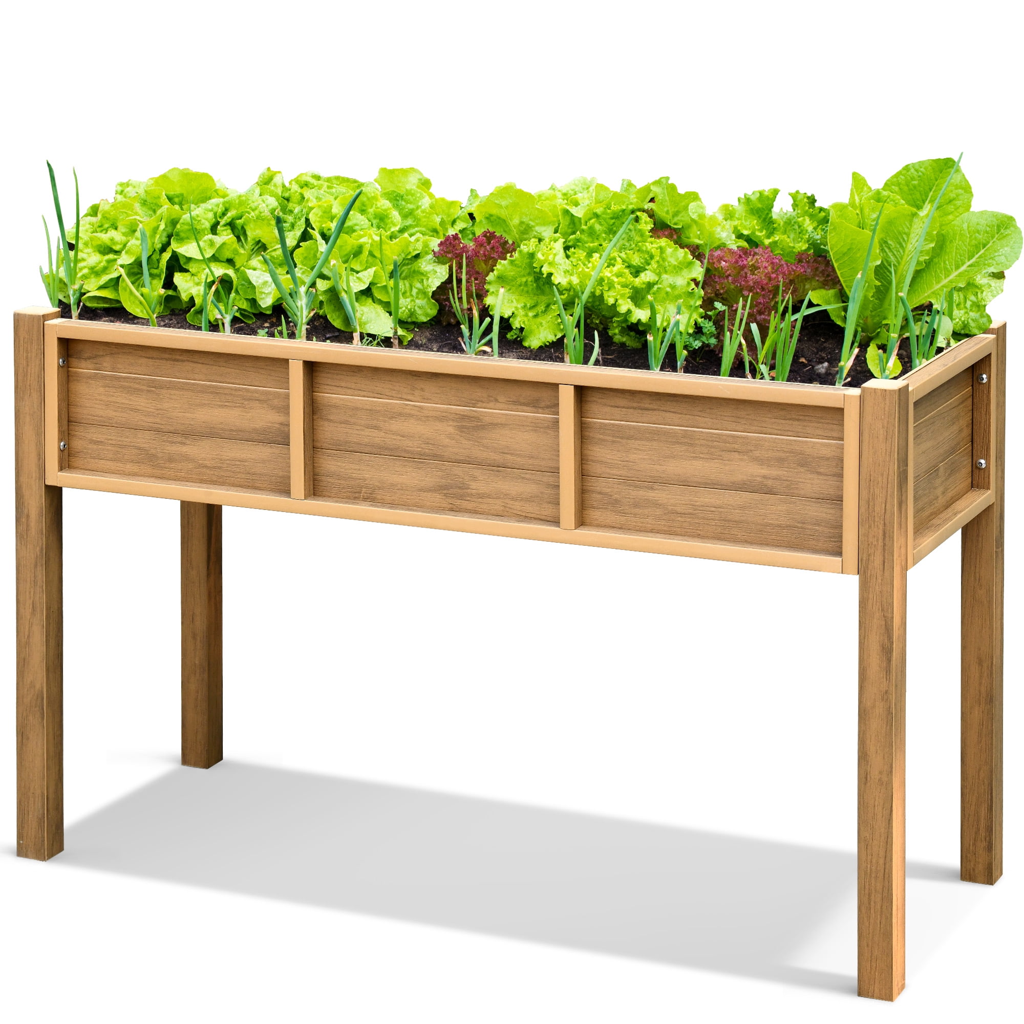 DWVO Raised Garden Bed Elevated Wood Planter Box with Legs For Backyard ...