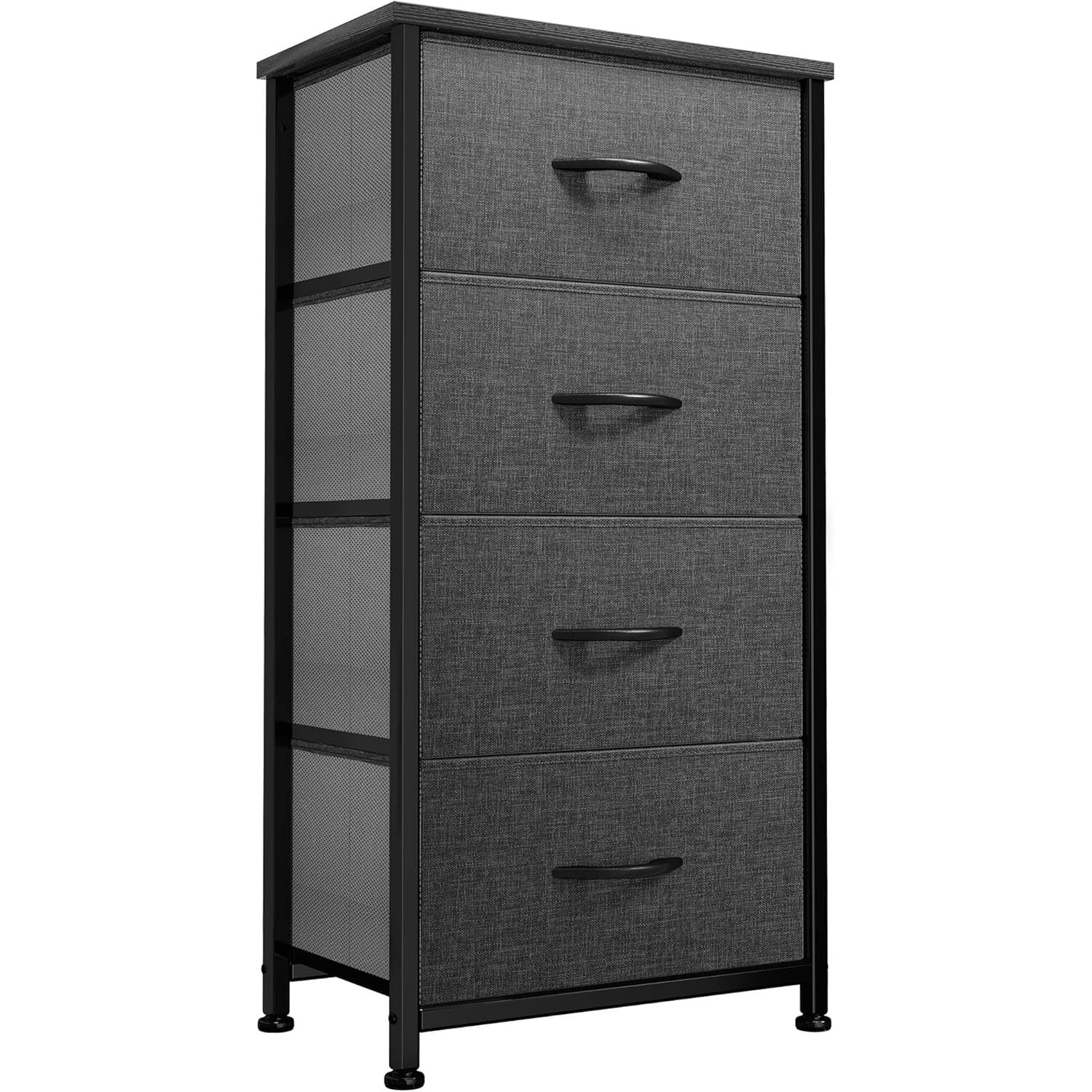 DWVO Storage Tower with 4 Drawers - Fabric Dresser, Organizer Unit for ...