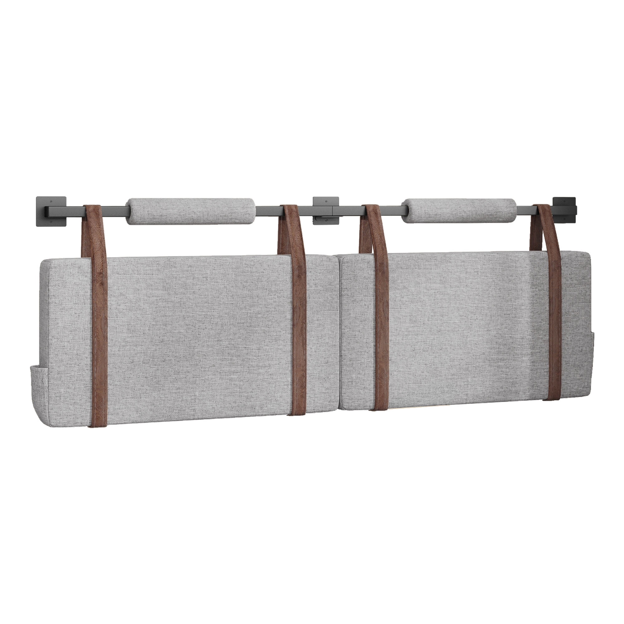 DWVO Wall-Mounted King Upholstered Headboard, Linen Hanging Headboard ...