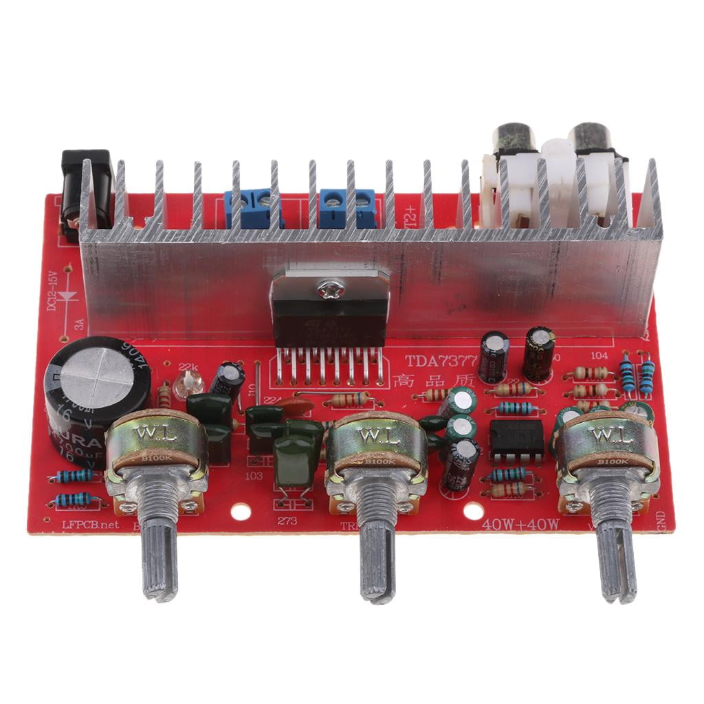 DX-7377 2.0Dual Channel Audio Amplifier Board DC 12V Car Stereo AMP ...
