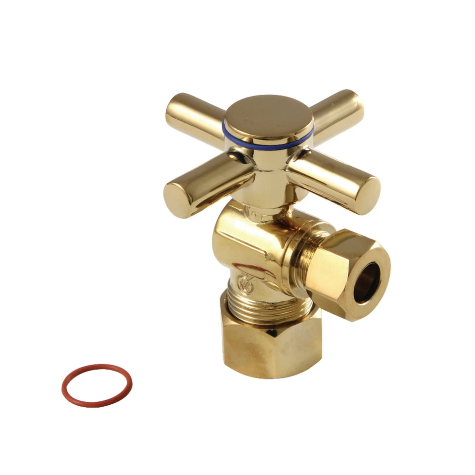 DX Concord 2-3/16" Brass Angle Stop Valve - - Brass - Walmart.com