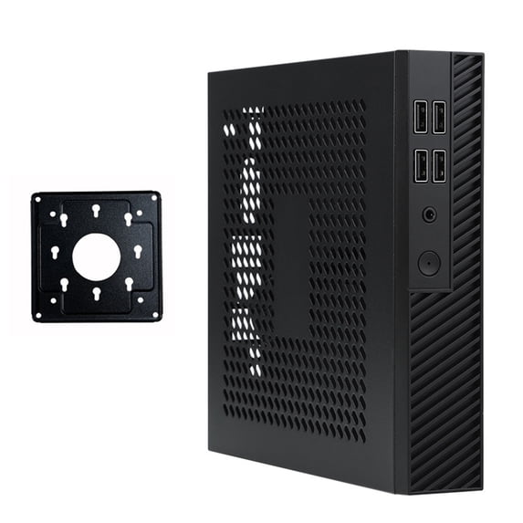 DX01 ITX Desktop Computer Chassis Thin Half Height with 4 USB2.0 Port ...