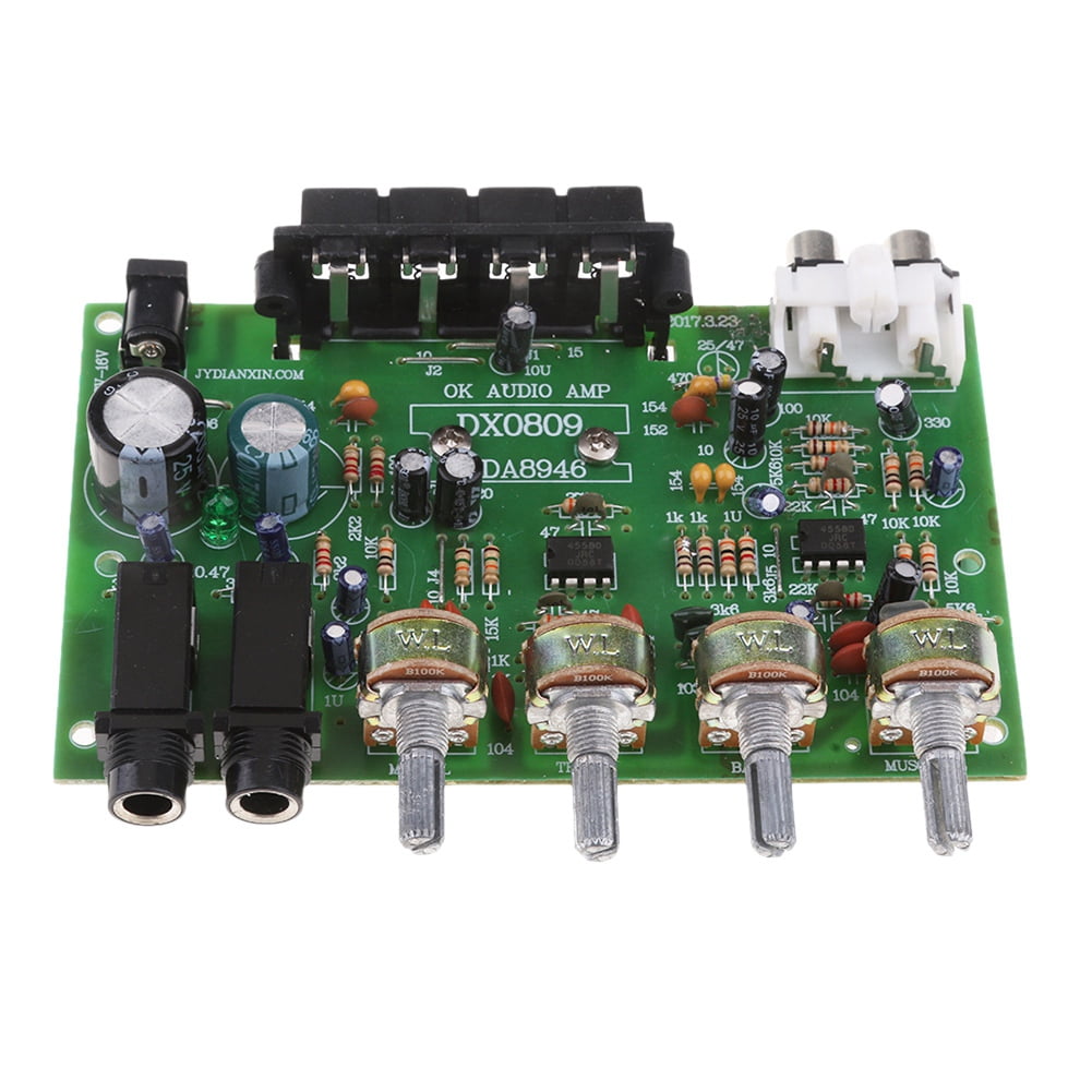 DX0809 Power Amplifier Board 60W Hi-Fi Volume Tone Control Board Kit ...