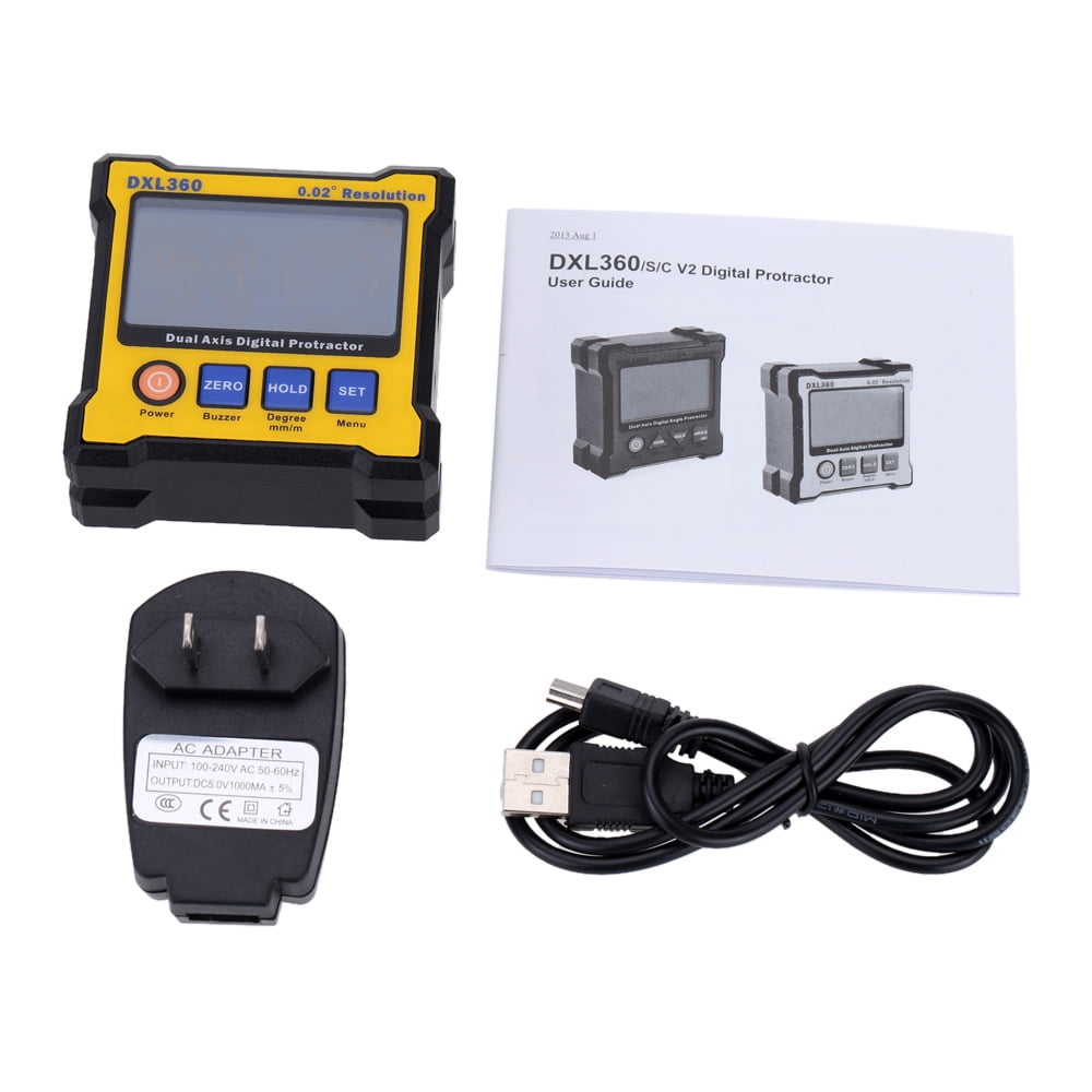 DXL360 Level Instrument Digital Display Angle Protractor High-precision ...
