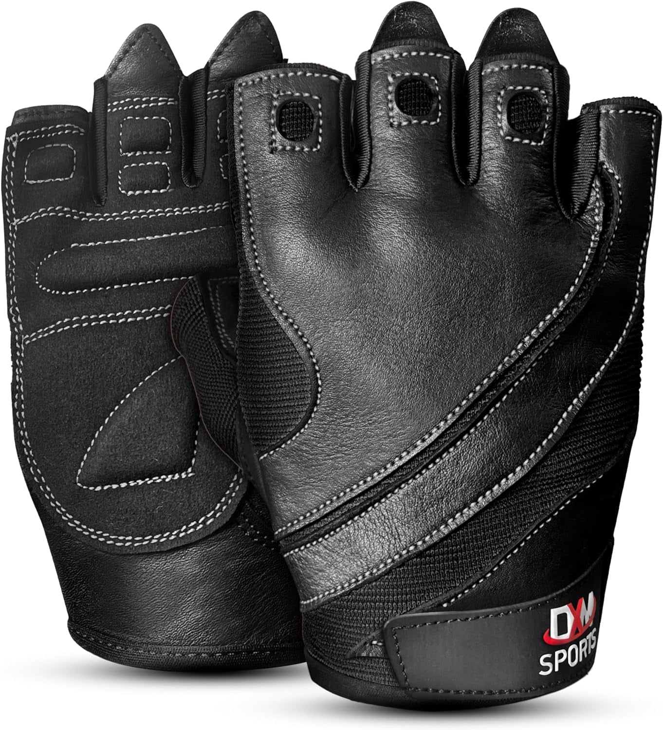 DXM SPORTS Weightlifting Workout Gym Gloves for Men - Small, Black ...
