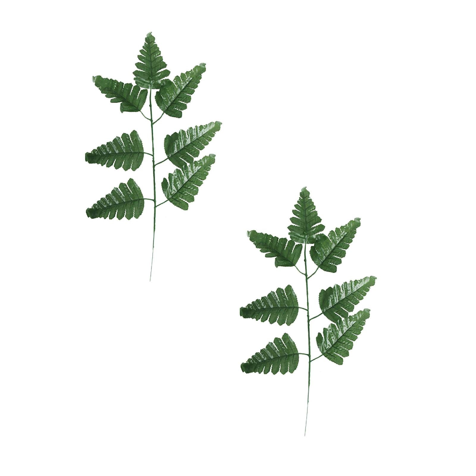 DXOUPM 24pcs Artificial Persian Leaves Ferns for Outdoors Artificial ...