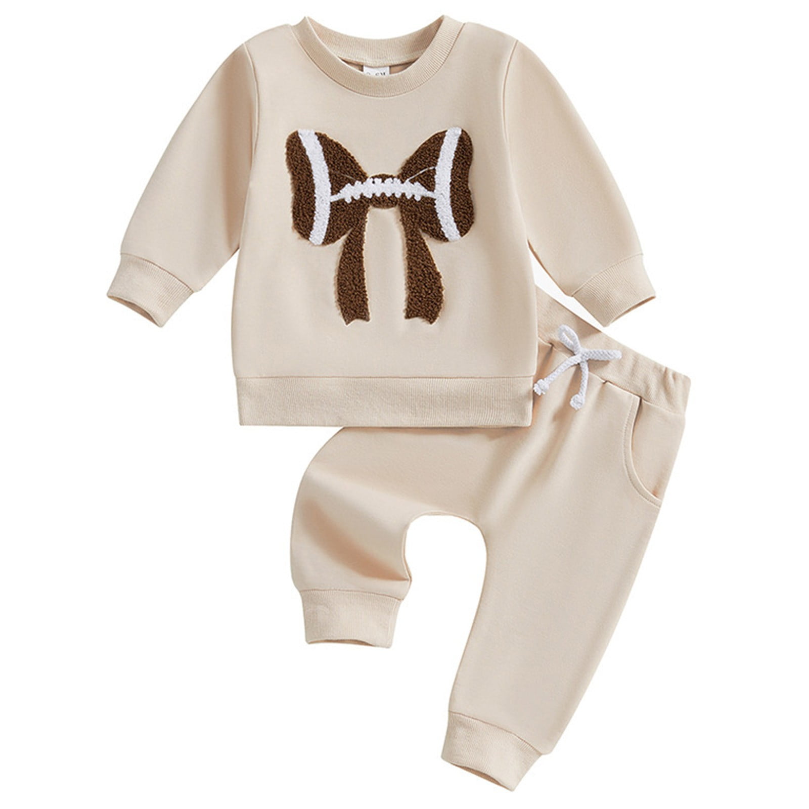 DXOUPM Baby Boy Fall Clothes Set Long Sleeve Letter Print Sweatshirt Pants Toddler Outfits 6 12 ...