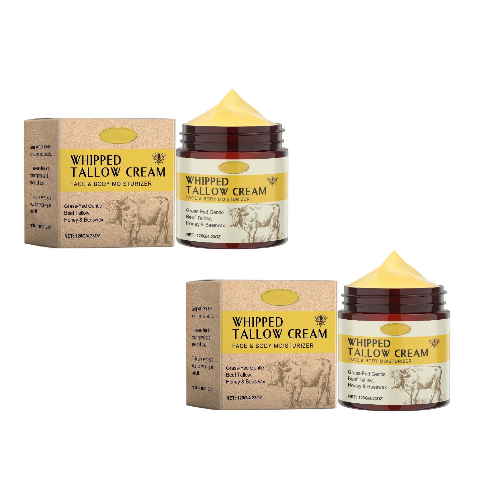 DXOUPM Beef Tallow for Skin, Face Moisturizer, Tallow and Honey Balm ...
