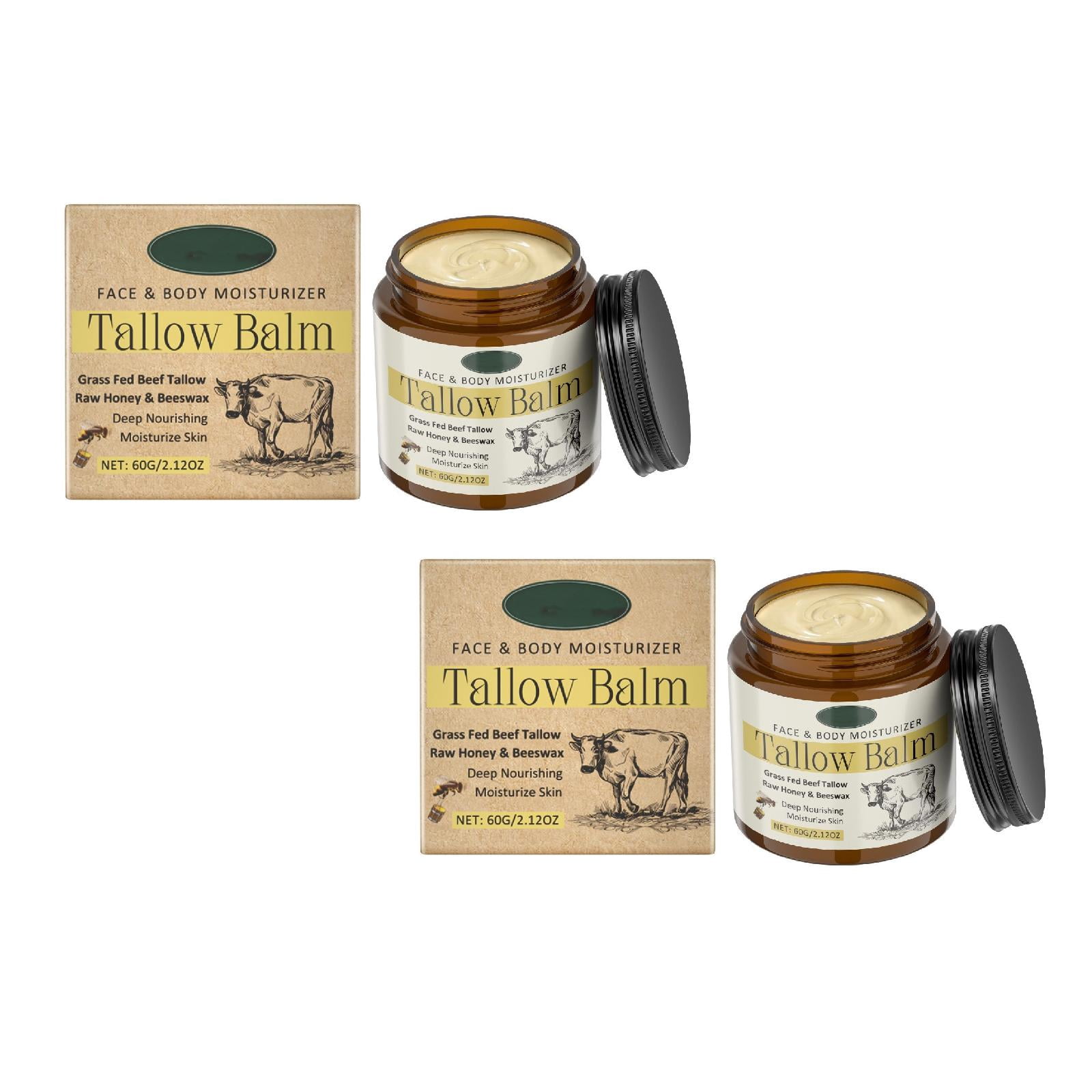 DXOUPM Beef Tallow for Skin Tallow and Honey Balm Face Moisturizer ...
