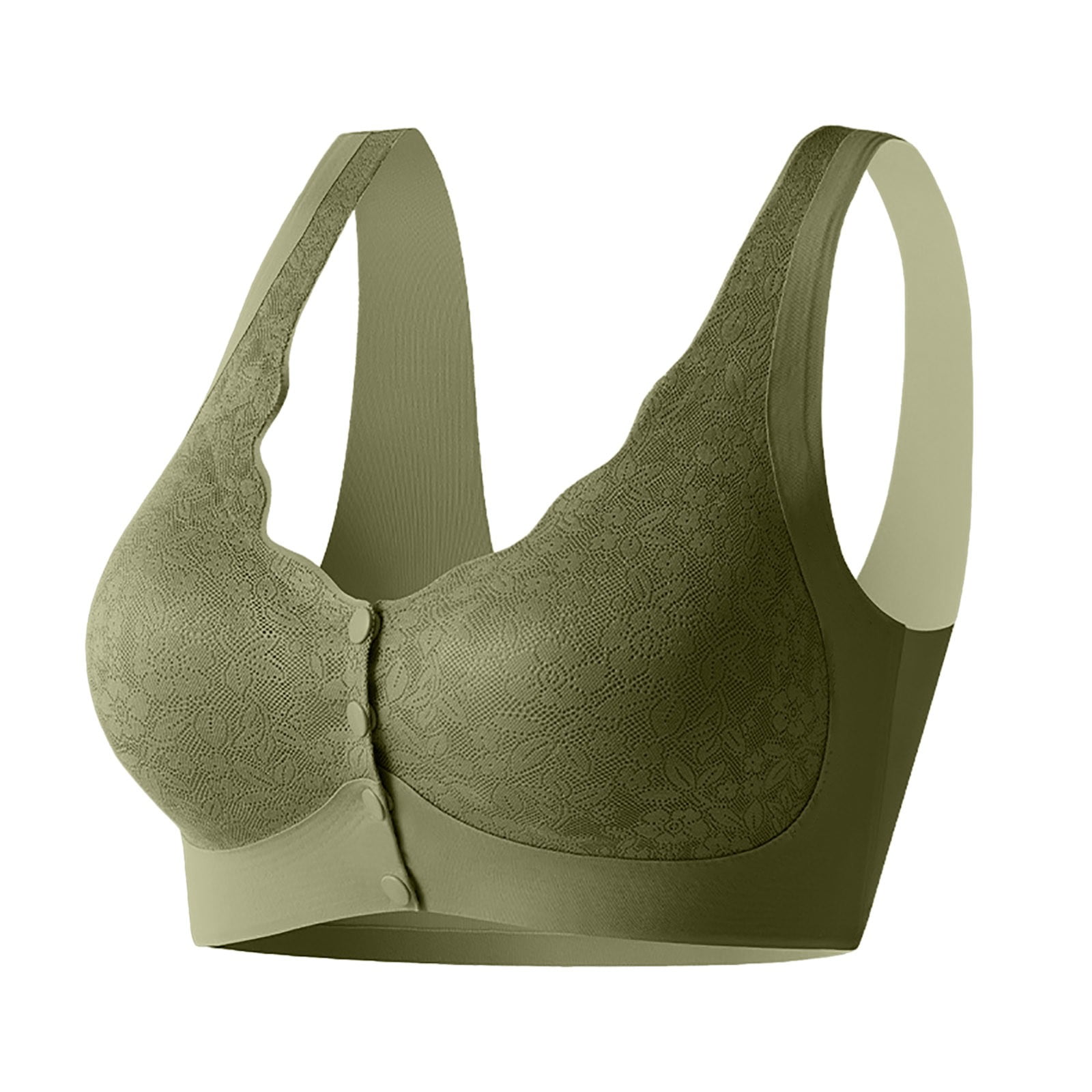 DXOUPM Bras for Women No Underwire Front Closure Comfort Senior ...