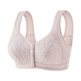 DXOUPM Bras for Women No Underwire Front Closure Comfort Senior ...