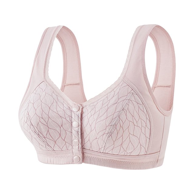 DXOUPM Bras for Women No Underwire Front Closure Comfort Senior ...