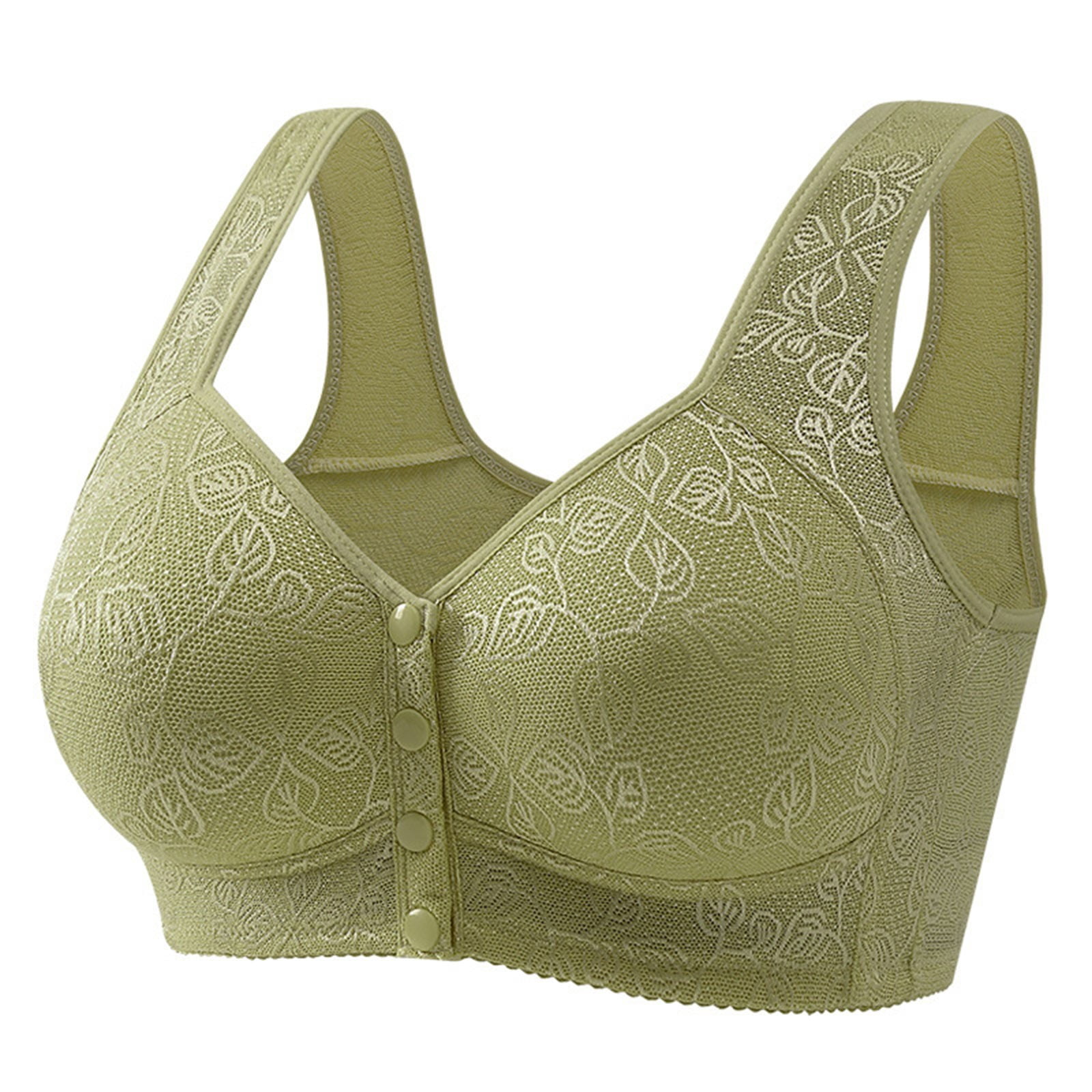 DXOUPM Bras for Women Plus Size Front Closure Sports Bra No Underwire ...