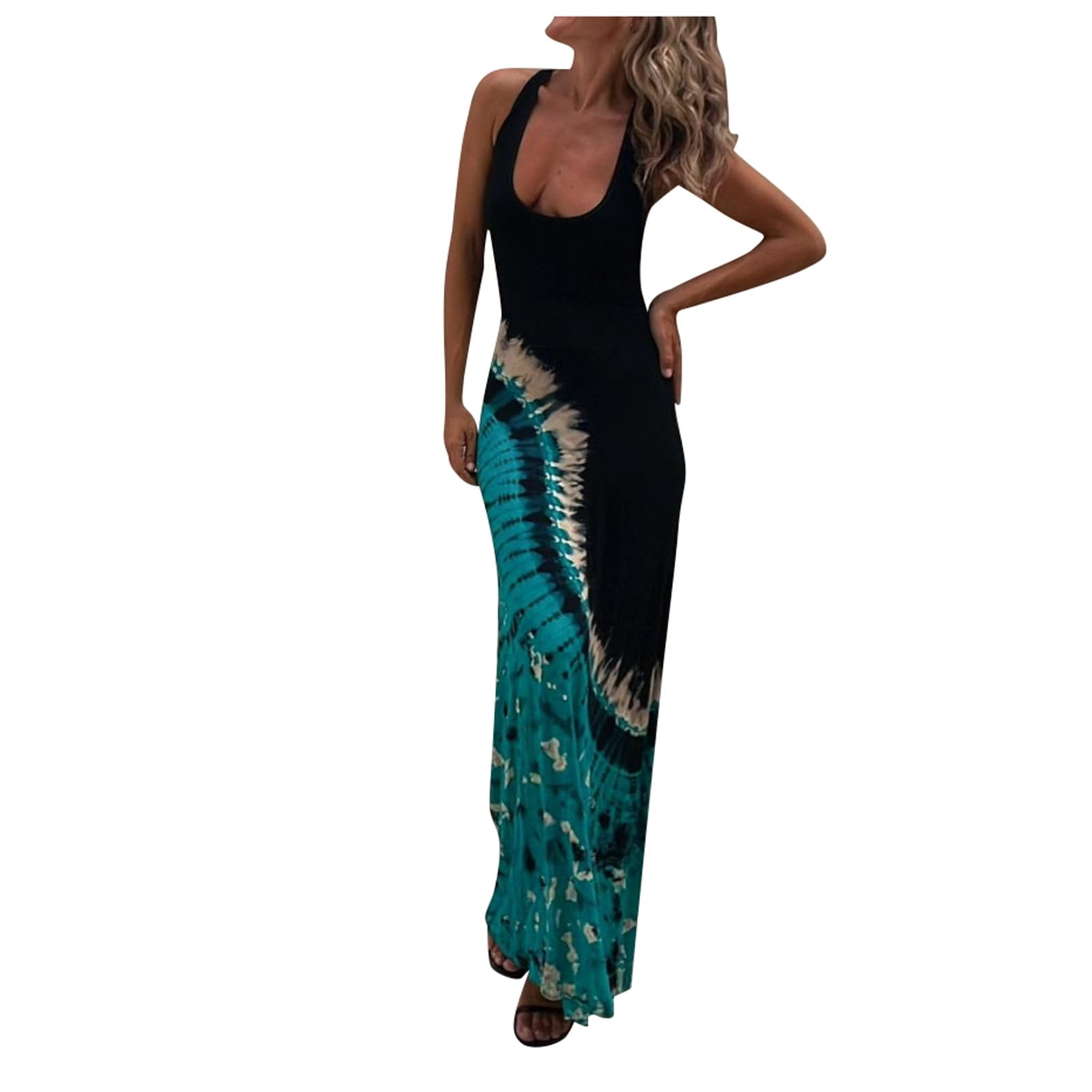 DXOUPM Dresses Women Solid Color Square Neck Short Sleeve Slim Fit Sexy ...