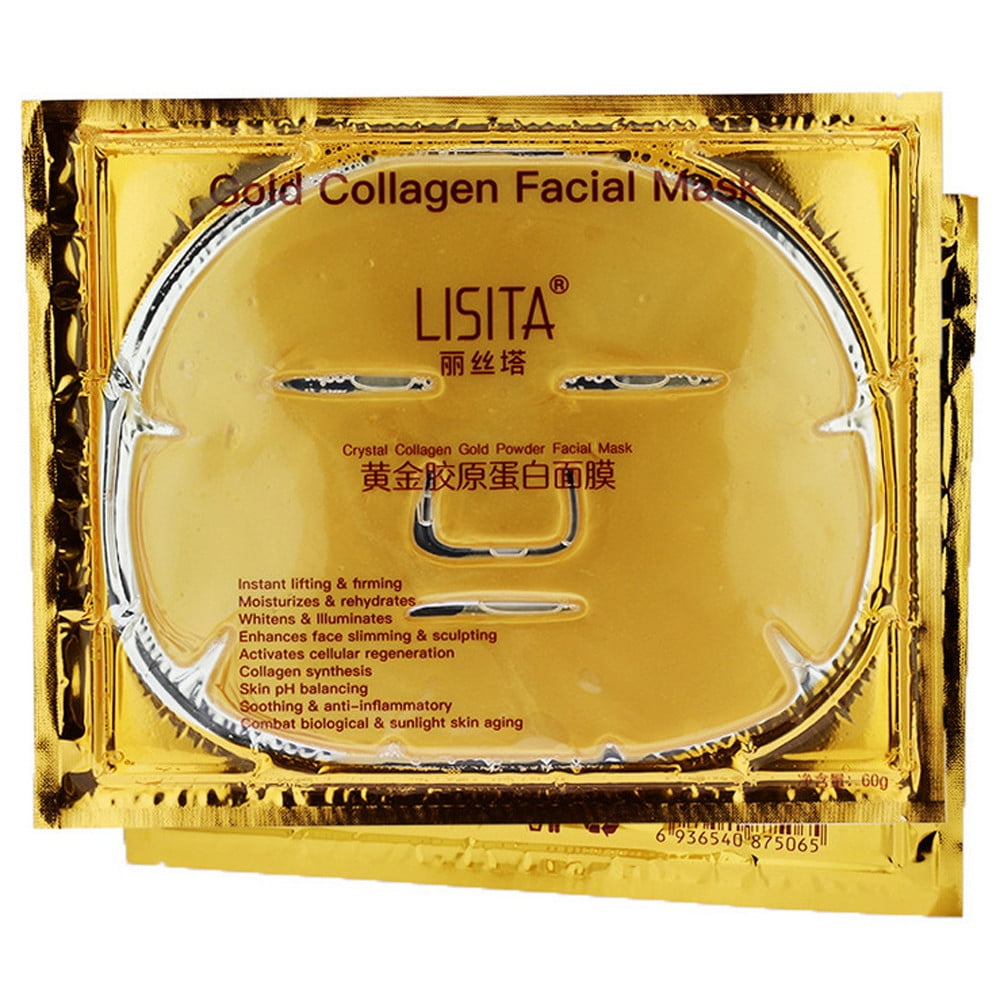 DXOUPM Gold Collagen Facial Mask Sheet Hydrating Lifting Firming Mask ...