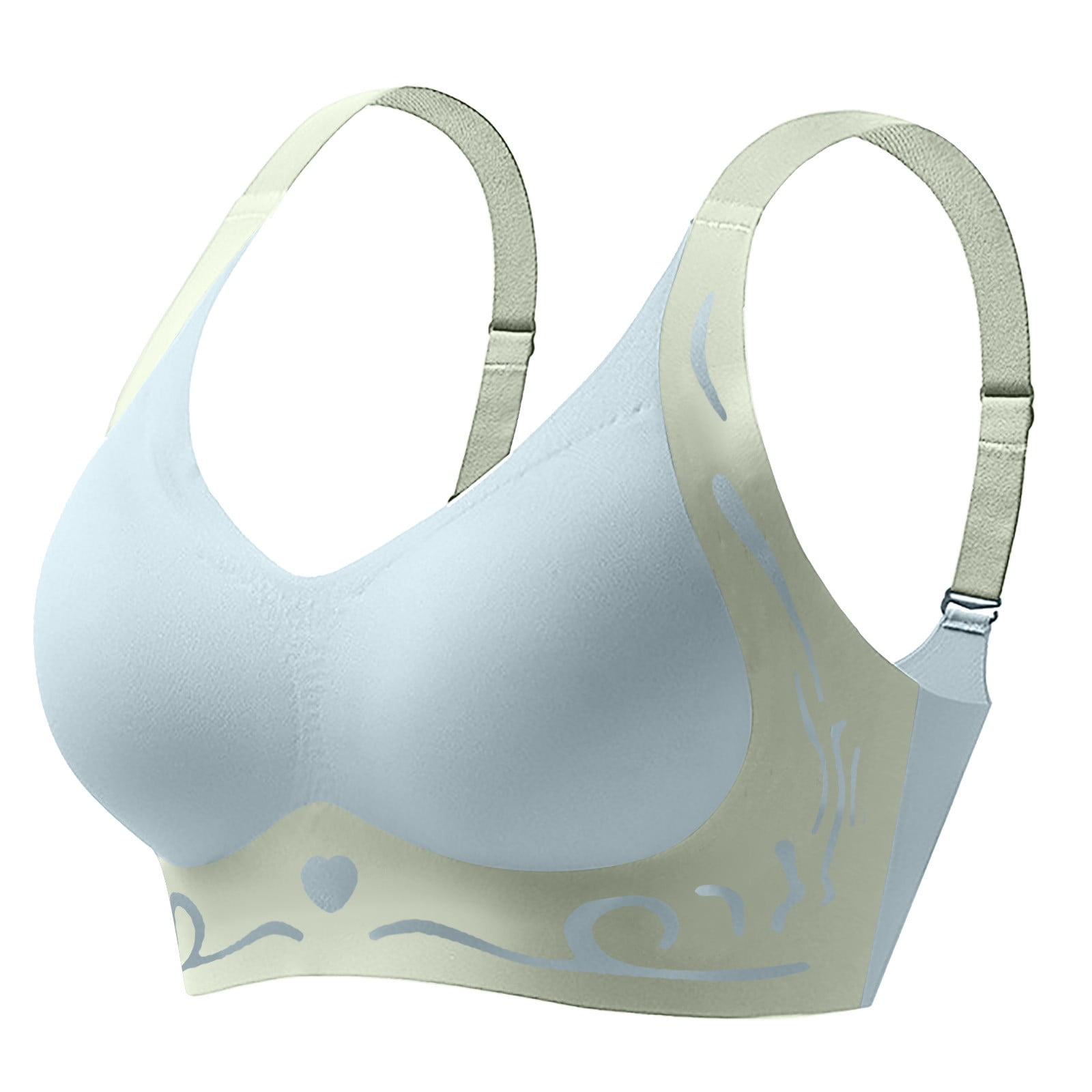 DXOUPM Lifting Anti Sagging Wire Free Push up Bra, Wireless Bra ...