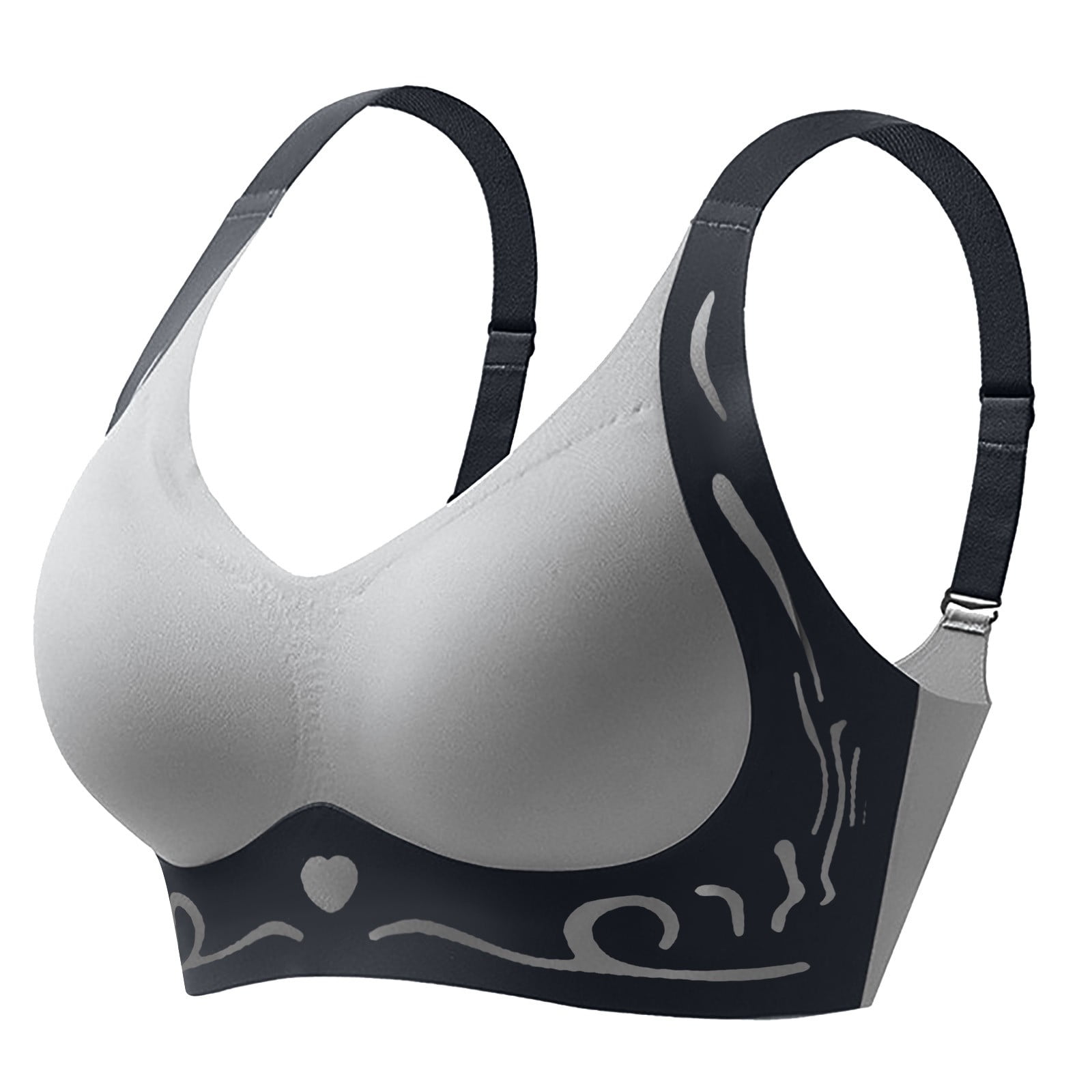 DXOUPM Lifting Anti Sagging Wire Free Push up Bra, Wireless Bra ...
