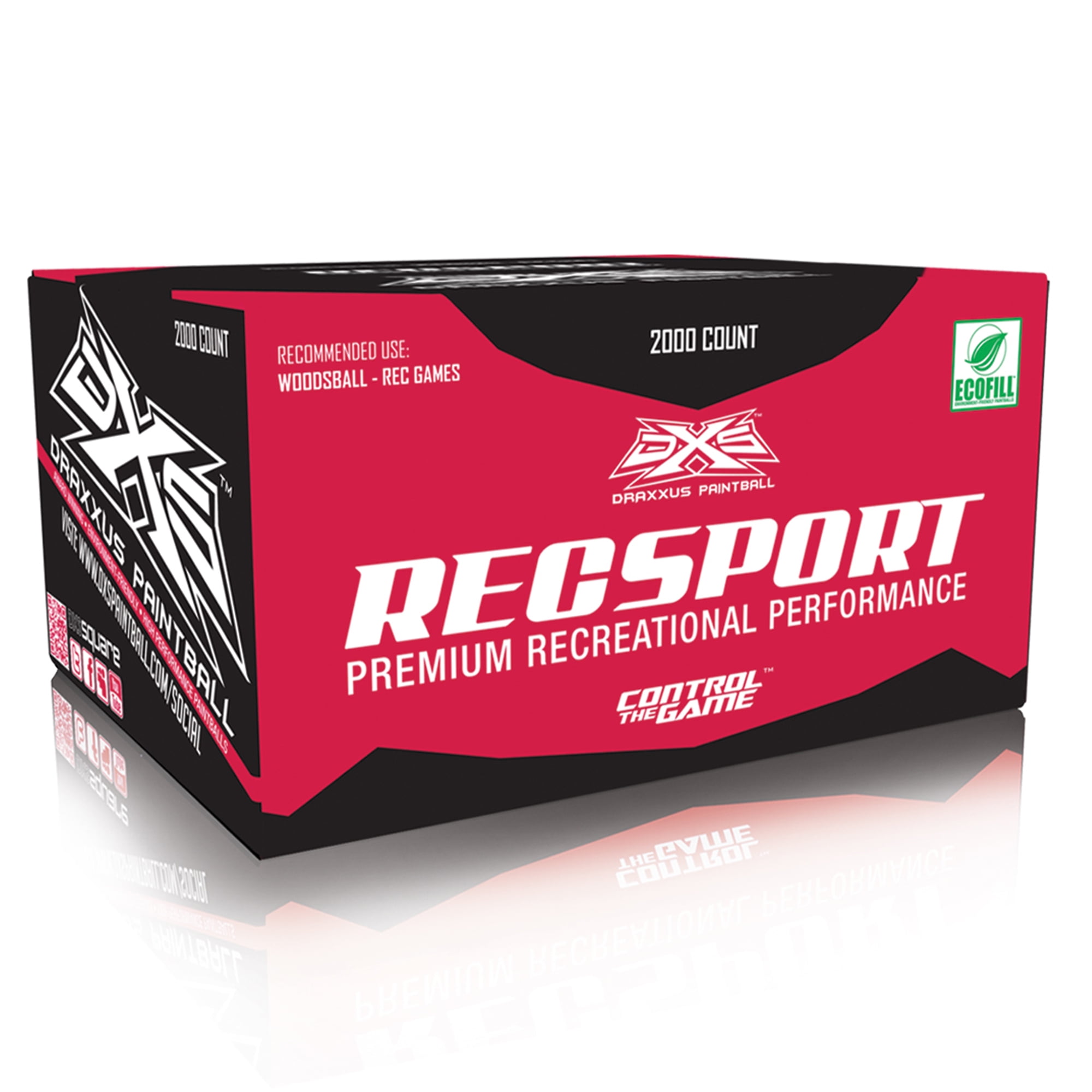 Free Shipping! DXS Paintball Recsport 68 Caliber 2,000ct Pink Shell and ...