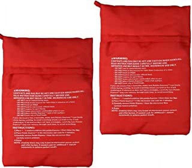 DXSTAR 2 pack Microwave Potato Bag, Reusable Microwave Cooking Bag ...