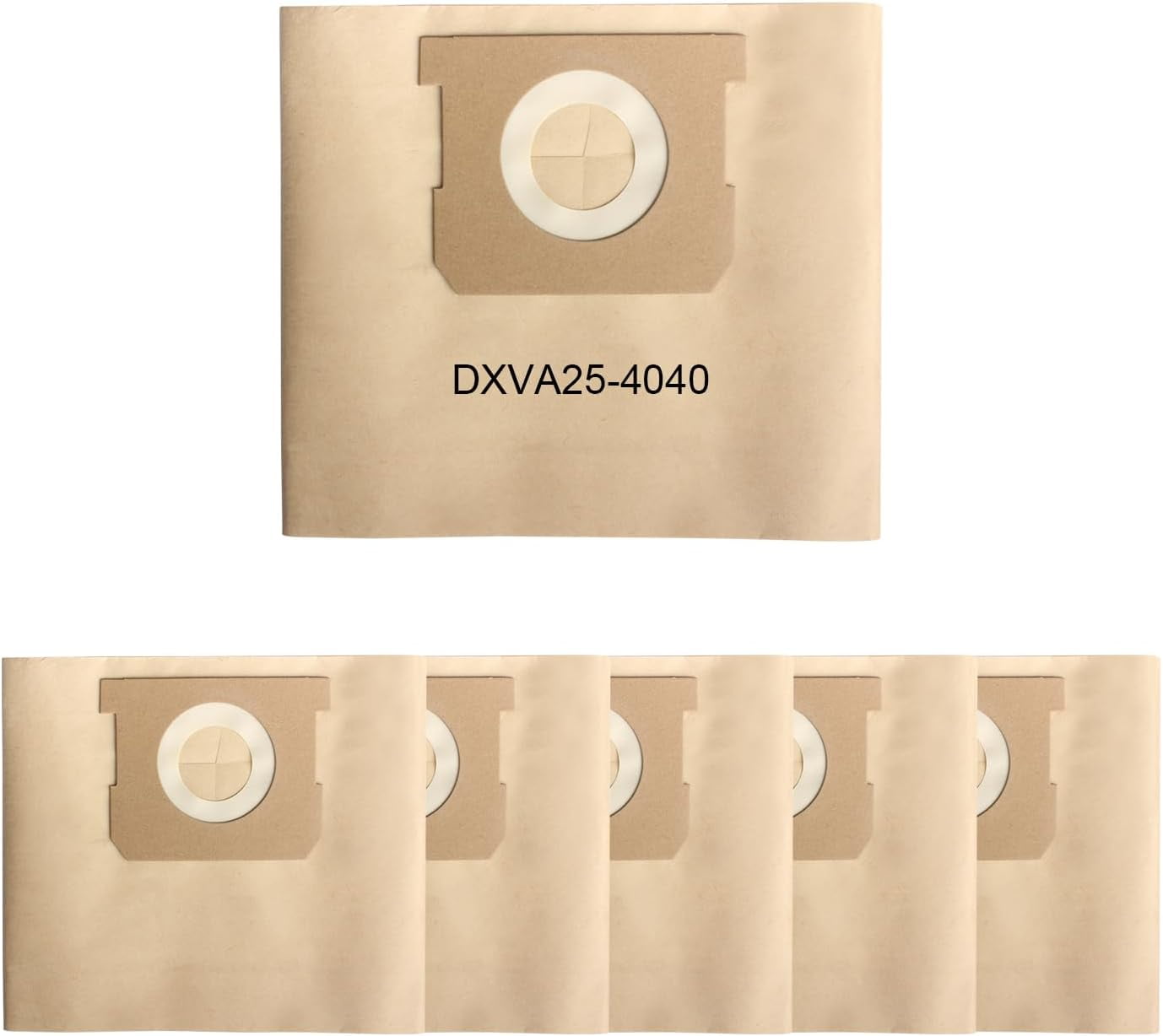 DXVA25-4040 Shop Vac Bags 4 Gallon ,Fit DEWALT DXV04T 4 Gallon Wet/Dry ...