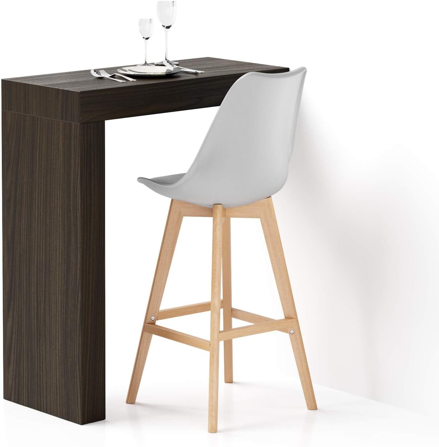 DXYJCNL Evolution High Table 70.9 x 15.7 in Ashwood White High Top ...