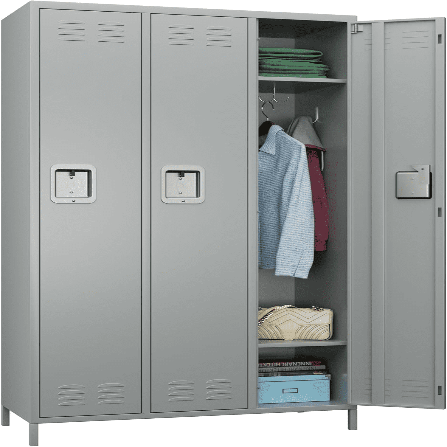 DXYJCNL Metal Locker Storage Cabinet with 6 Doors 72" Tall Locker for ...