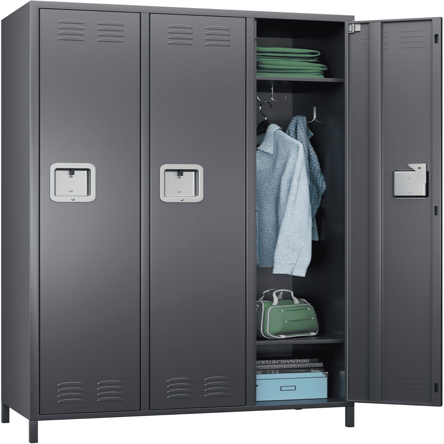 DXYJCNL Metal Locker Storage Cabinet with 6 Doors 72" Tall Locker for ...