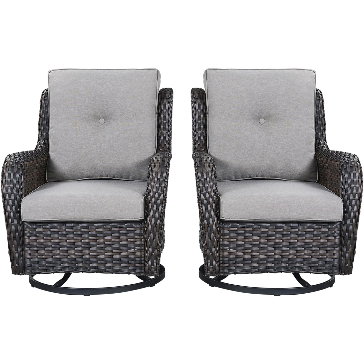 DXYJCNL Patio Chairs Rocking Swivel Chiar - Outdoor Wicker Furniture ...
