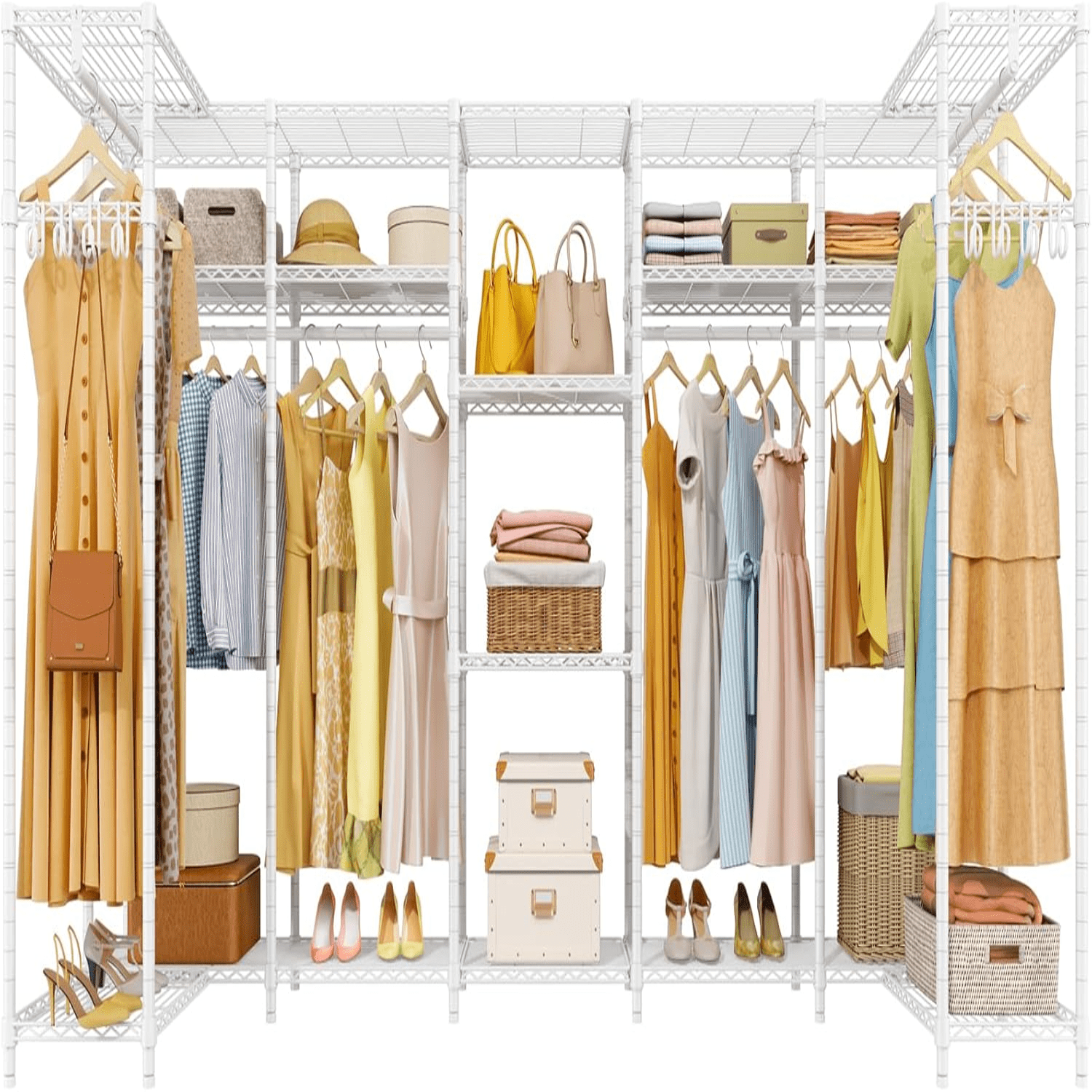 DXYJCNL U70 Extra Large Garment Heavy Duty Clothes Freestanding ...