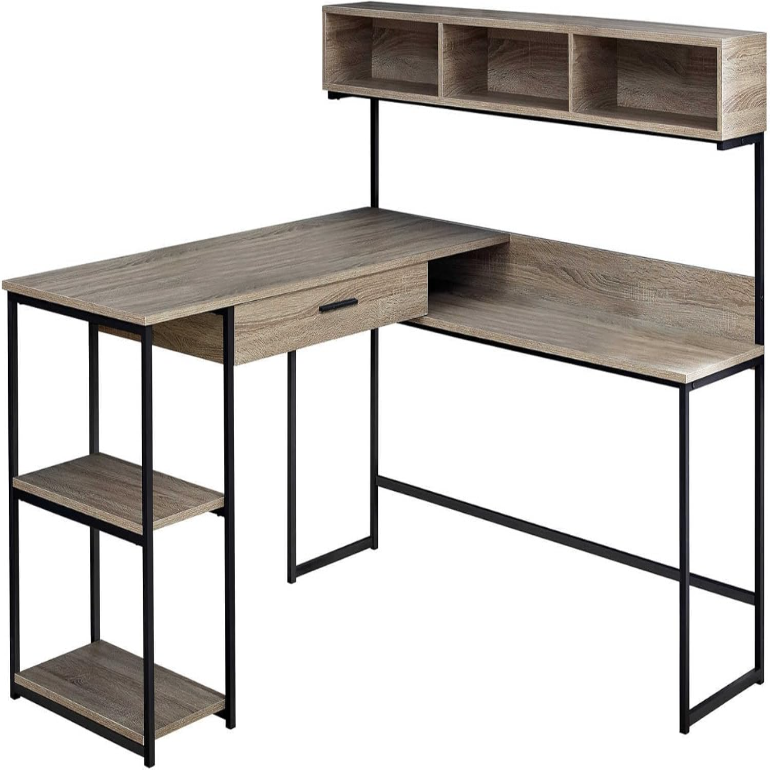 DXYJCNL Workstation for & Office with Multiple Shelves and Drawer L ...