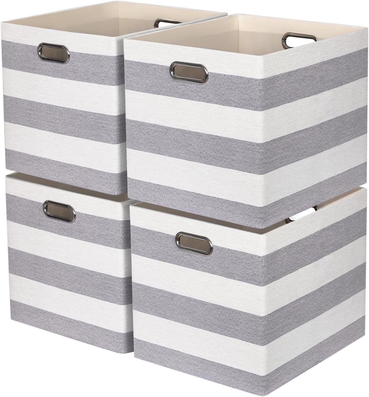 DXYKOPA 13x15x13 Storage Cube Bins Foldable Storage Cubes Fabric ...