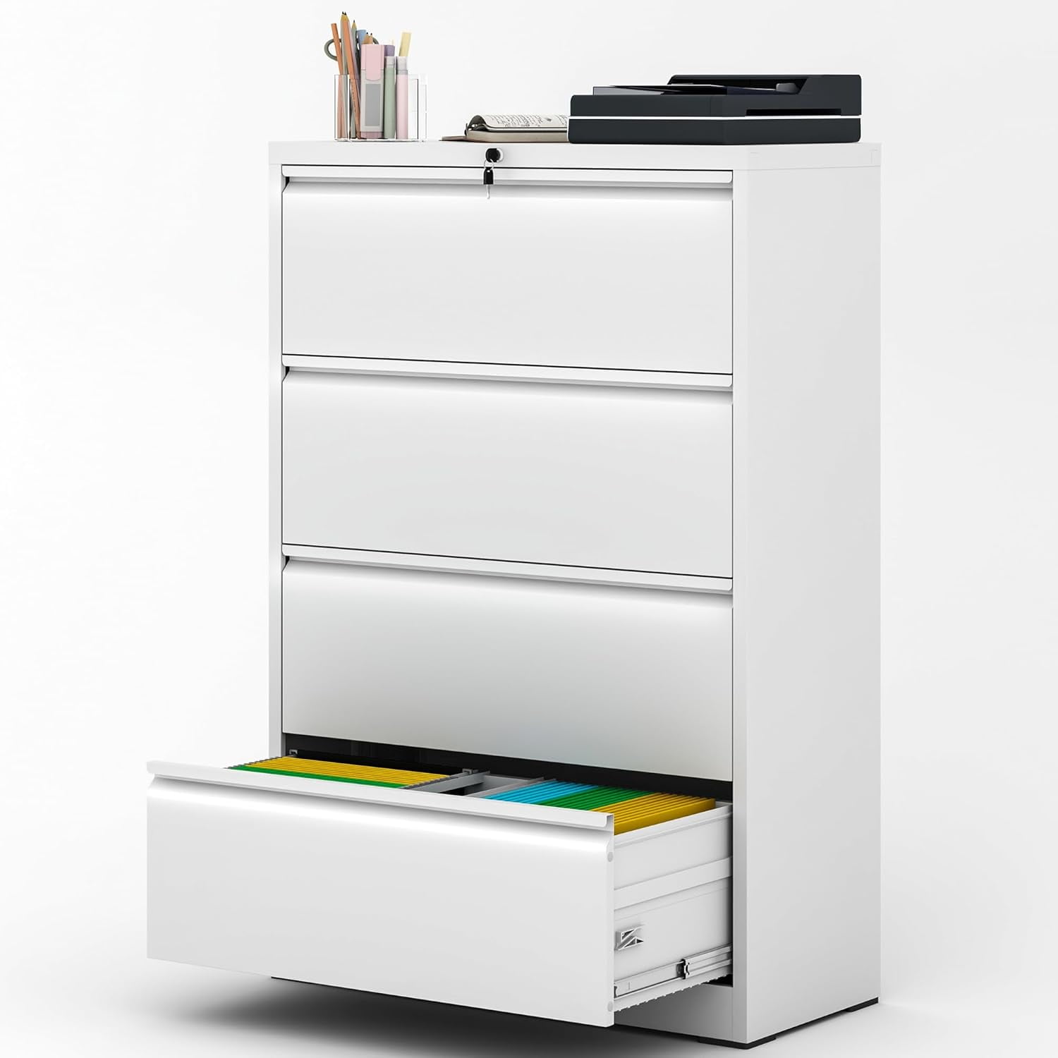 DXYKOPA 2 Drawer File Cabinet with Lock Metal Lateral File Cabinets for ...