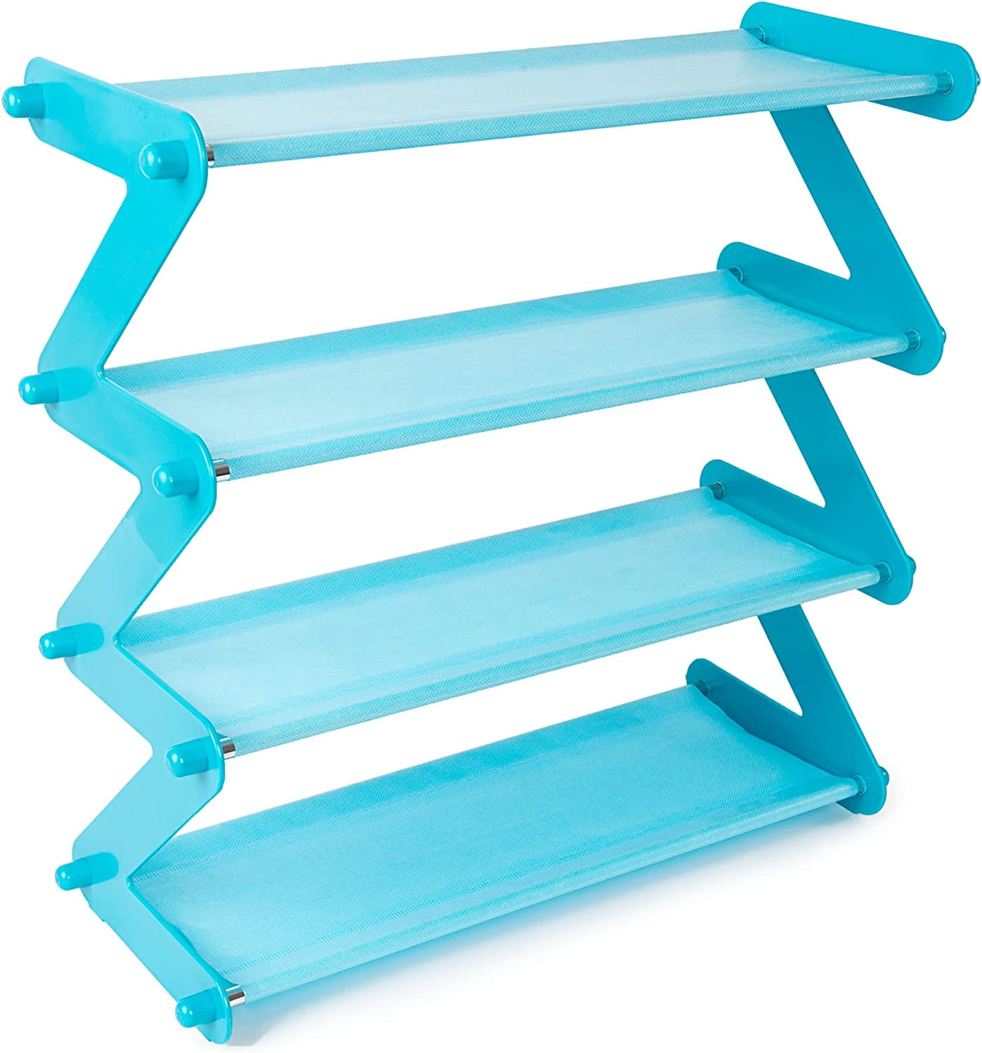 CTGUVBHKN 2 Packs Toddler shoe rack Brown kids shoe rack-Can hold 20-24 ...