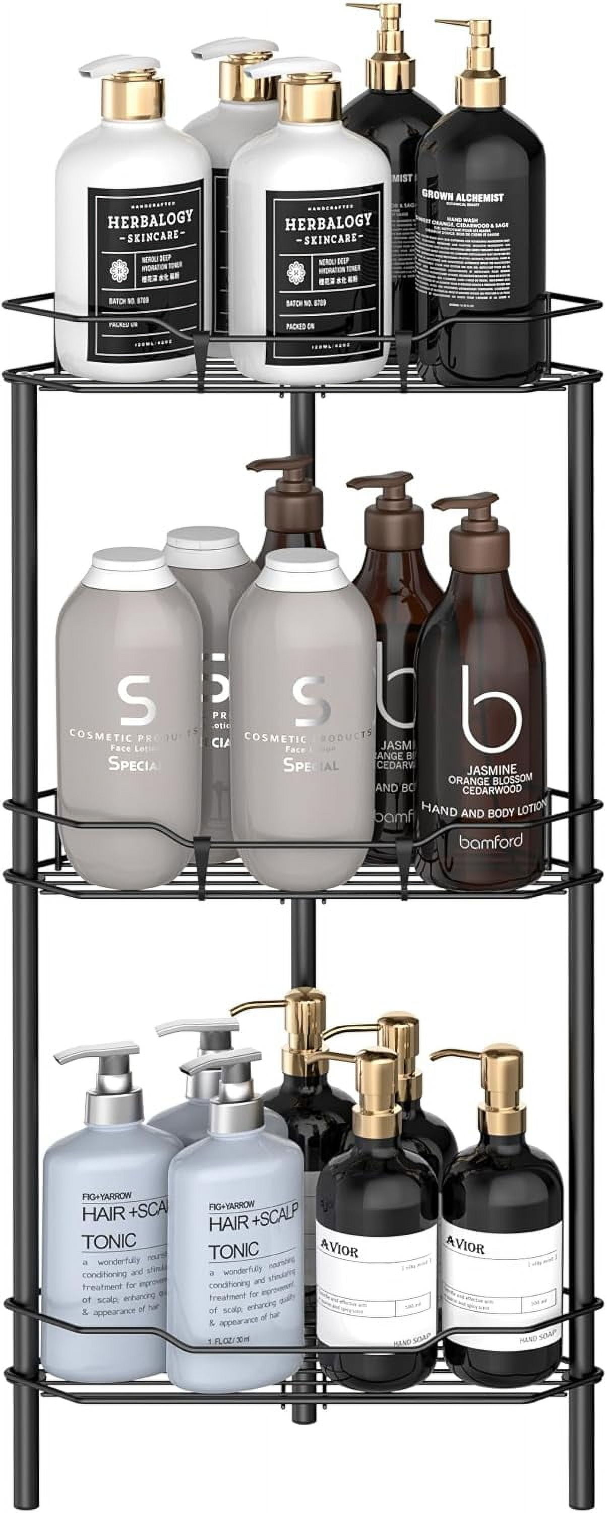 DXYKOPA 4 Tier Floor Standing Corner Shower Caddy Organizer Shelf with ...