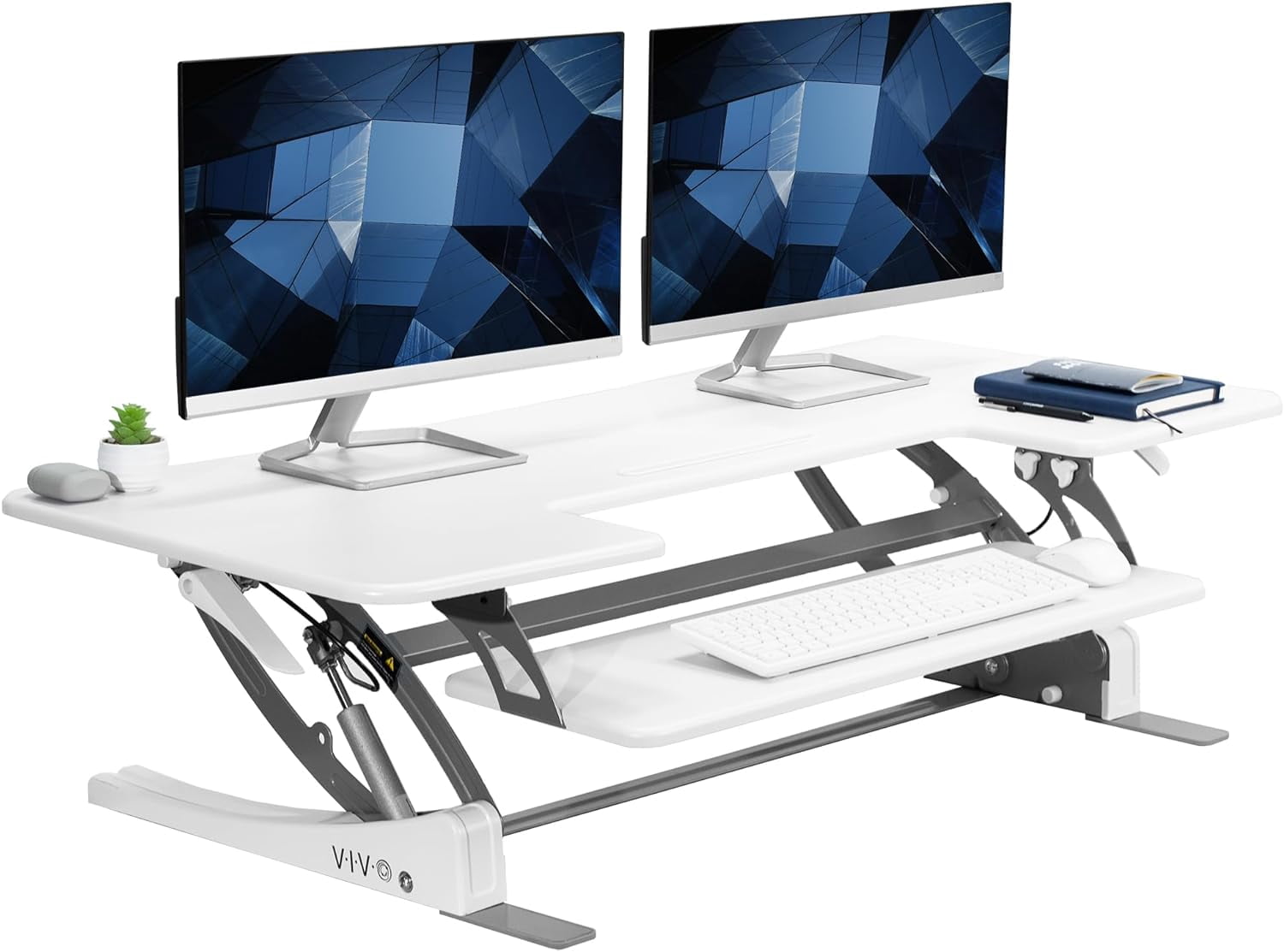 DXYKOPA 42 inch Height Adjustable Stand Up Converter V Series Quick Sit ...