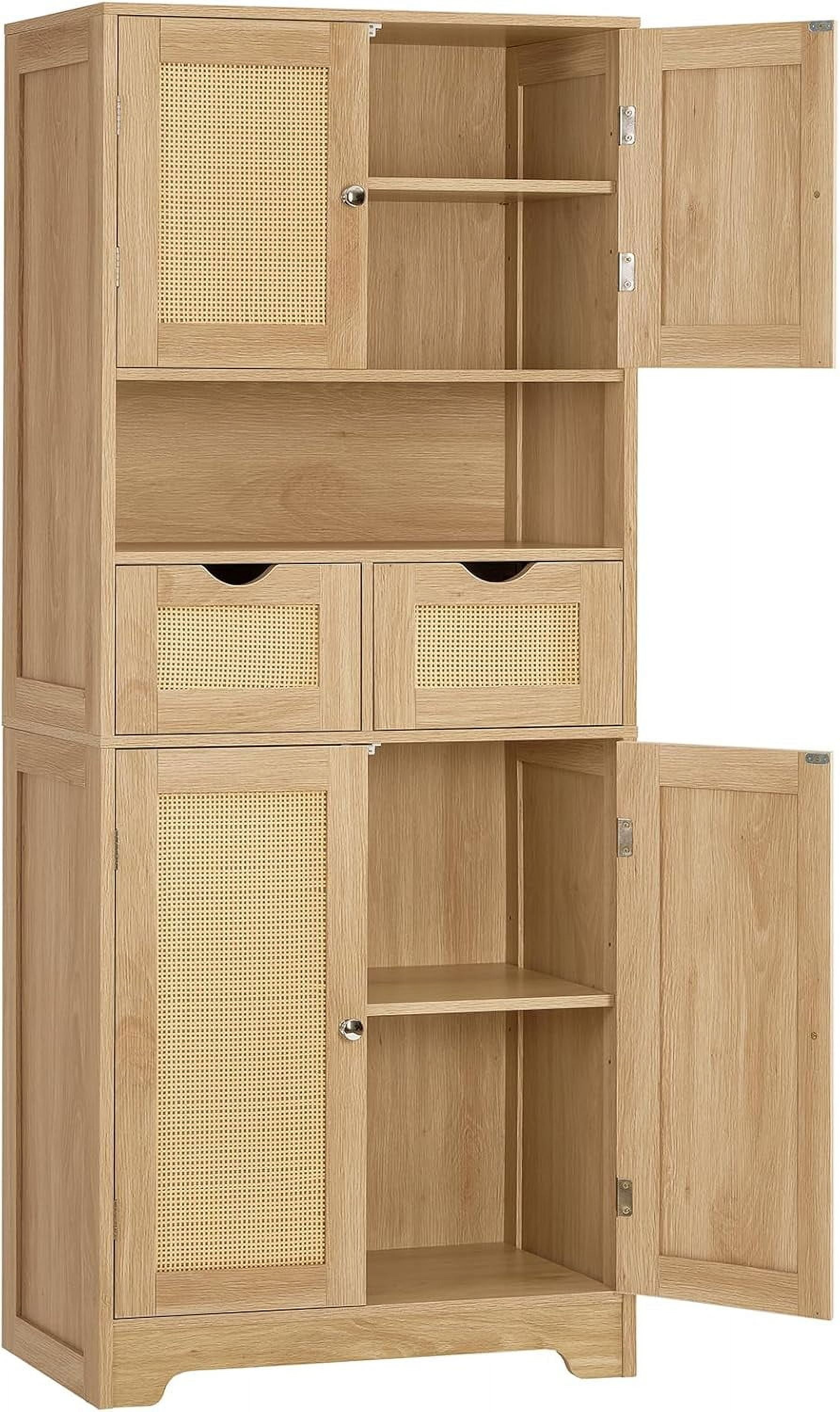 DXYKOPA 57.8\u201CH Tall Bathroom Cabinet Storage Cabinet with 2 ...