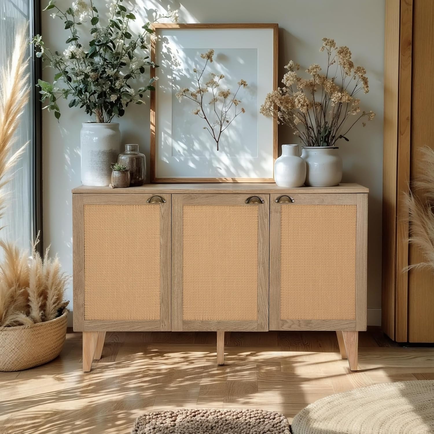 DXYKOPA 6 Drawer Dresser for Bedroom 47.2" Wide Double Chest of Drawers ...