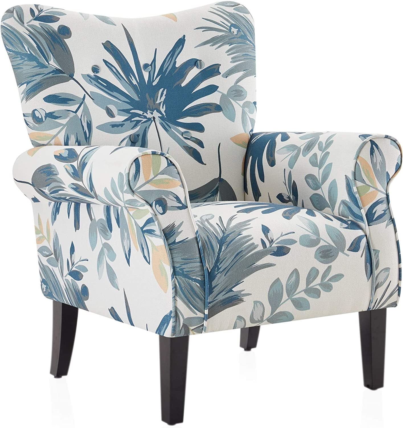 DXYKOPA Accent Chair for Living Room High Back Linen Armchair with ...