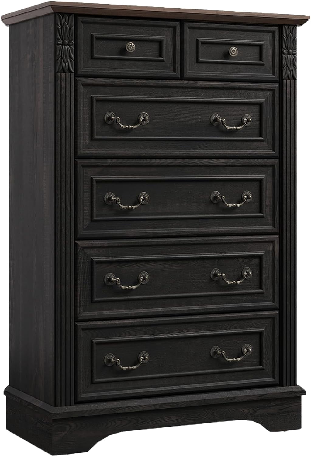 DXYKOPA Antique Dresser for Bedroom 7 Drawers Dresser Farmhouse Dresser ...