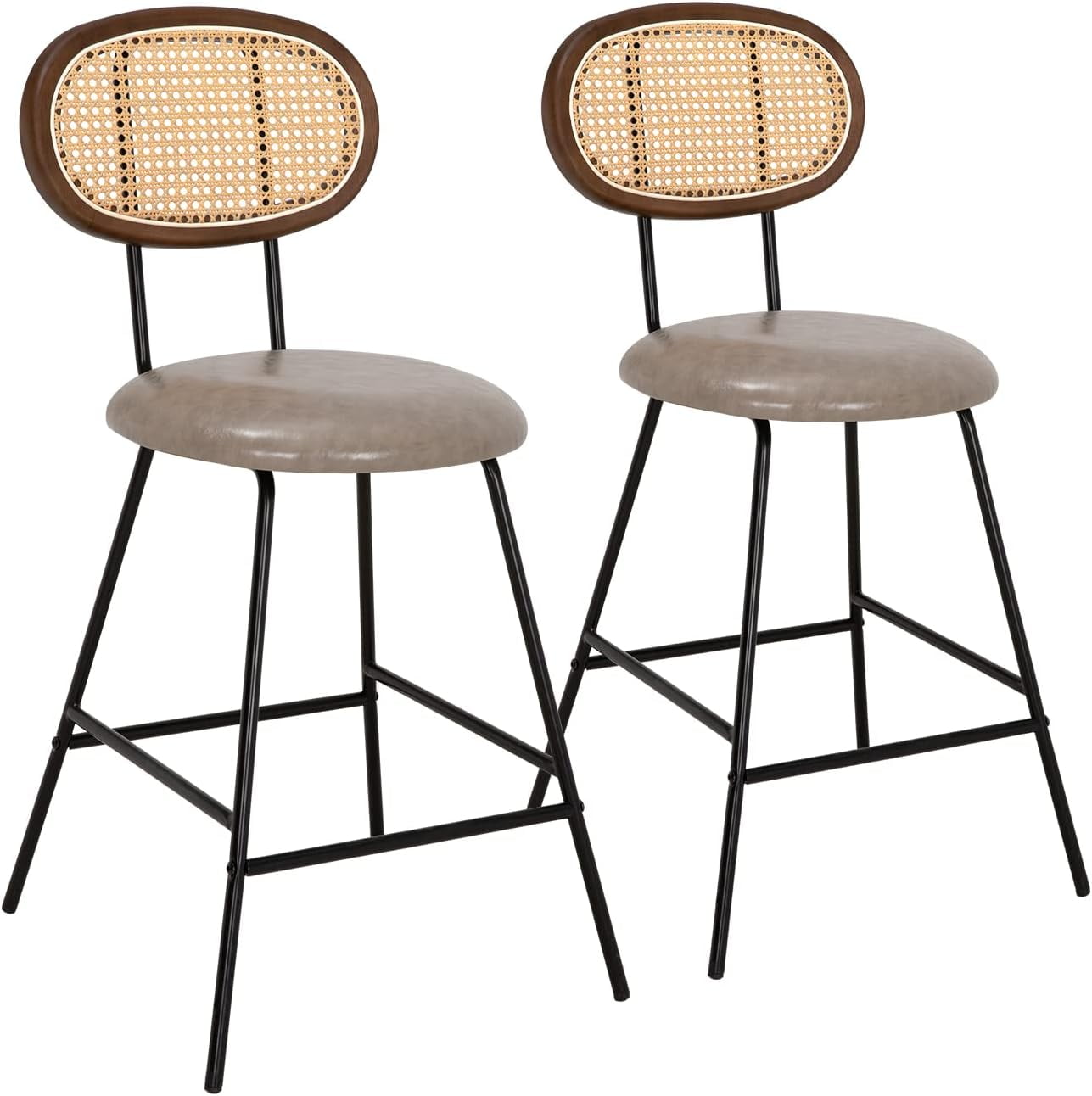 DXYKOPA Bar Stool Counter Height Bar Stools Indoor Leather Bar ...