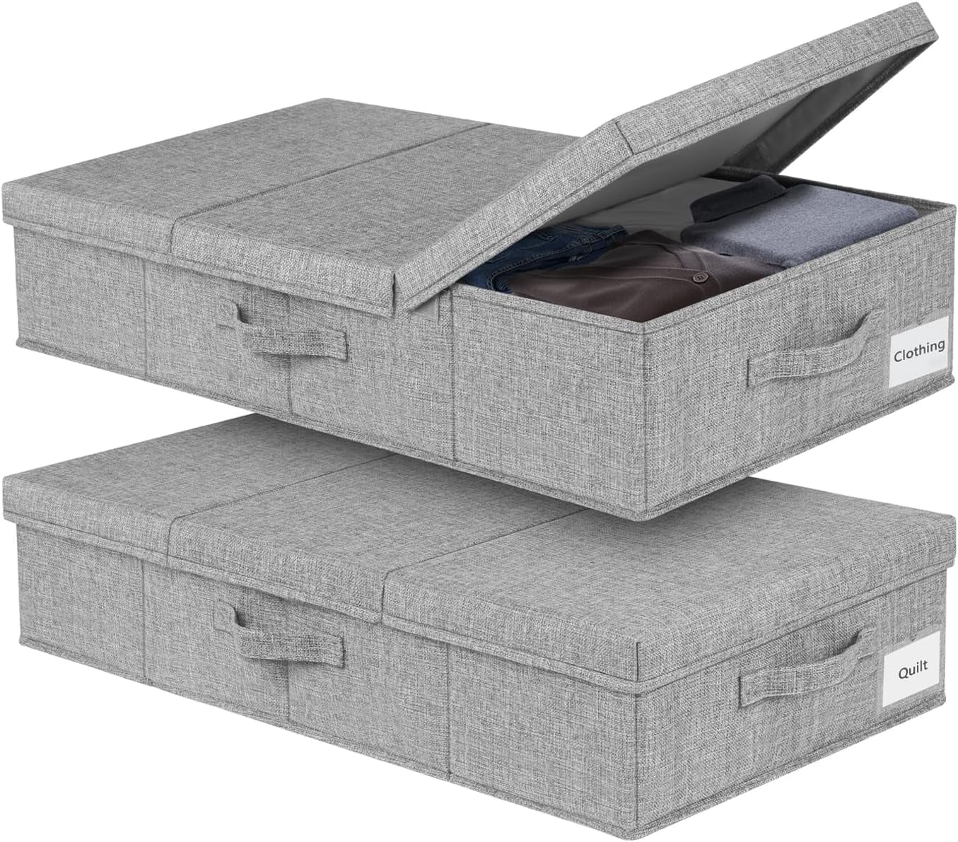 DXYKOPA Under Bed Storage Large Underbed Storage Containers with Lids ...