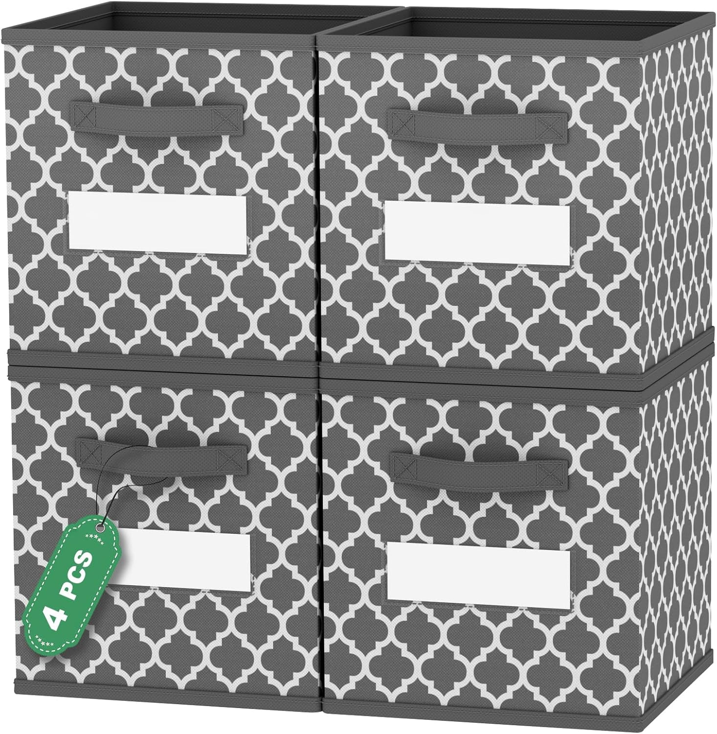 DXYKOPA Cube Storage Organizer Bins 13x13 - Fabric Storage Cubes Bin ...